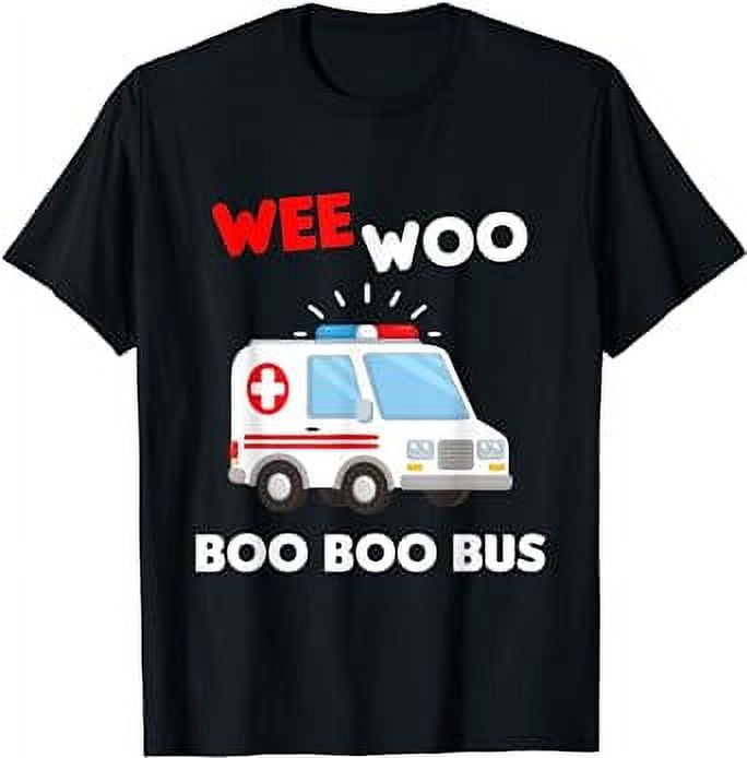 EMT Paramedic Wee Woo Boo Bus Ambulance EMS T-Shirt - Walmart.com