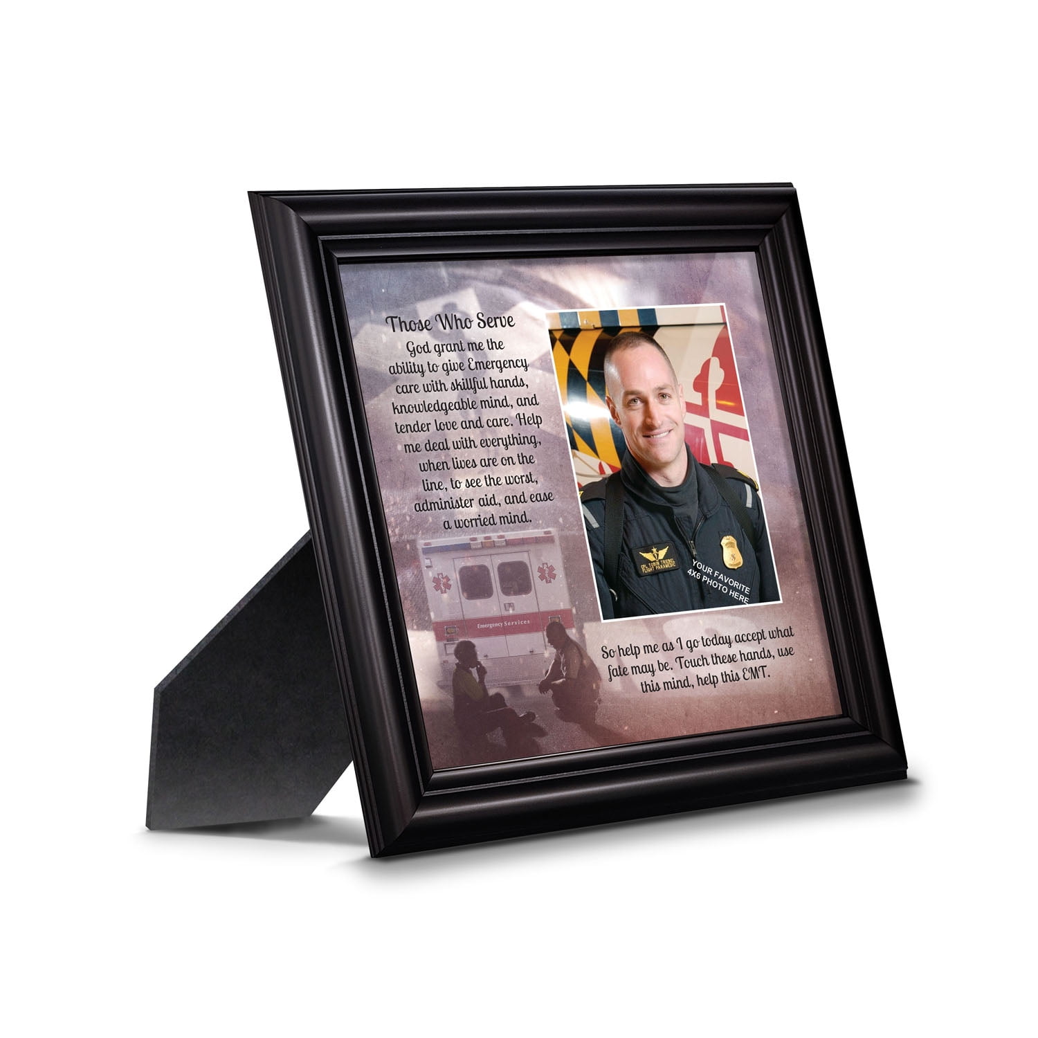 EMT Prayer, Picture Frame for EMT Who Serves the Community, Picture ...