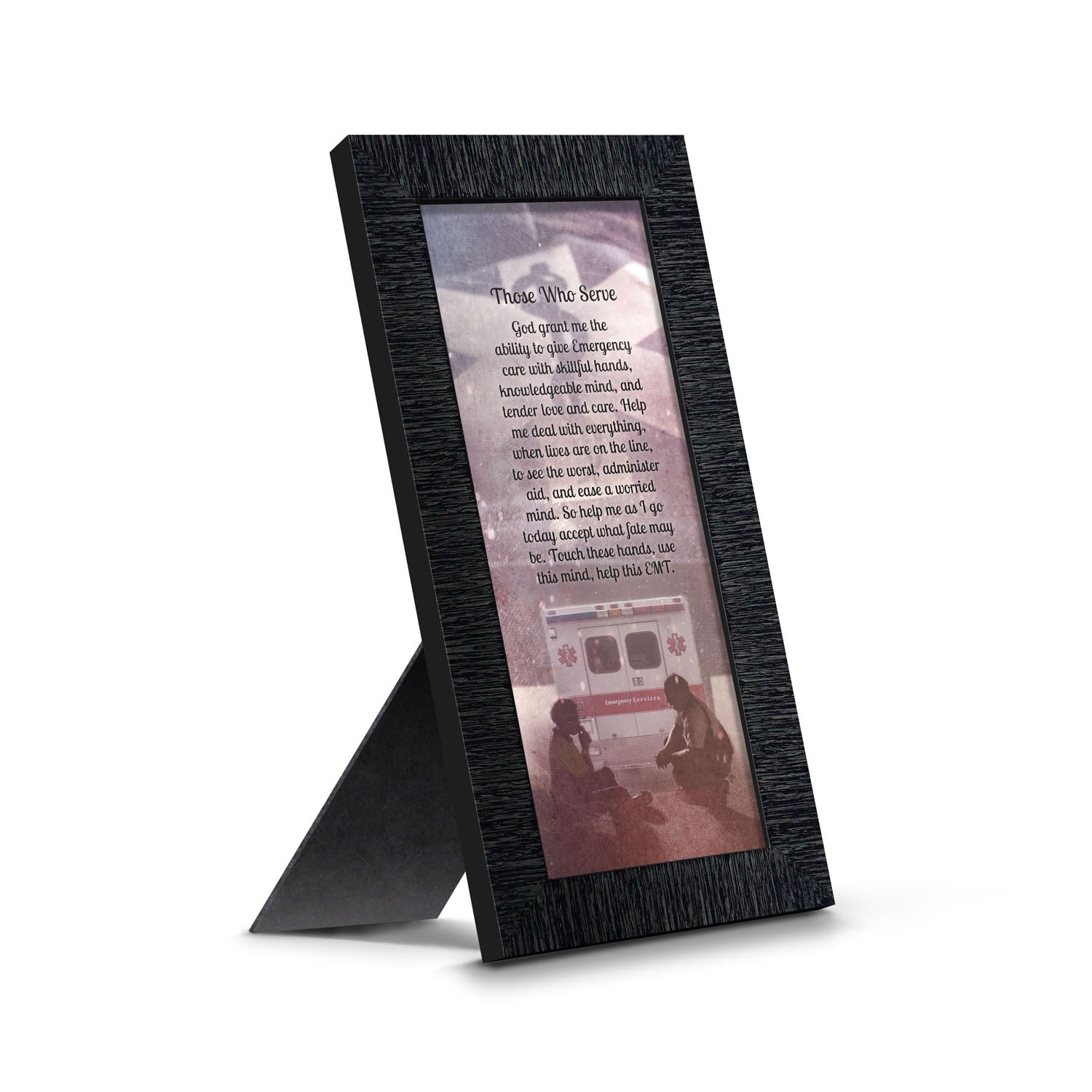 EMT Prayer, Picture Frame for EMT Who Serves the Community, Picture ...