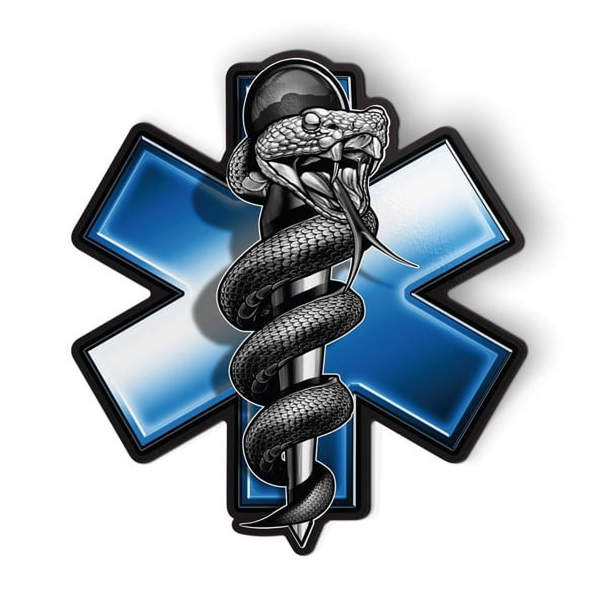 EMT Snake Paramedic Medic - 5.5" Magnet for Car Locker Refrigerator ...