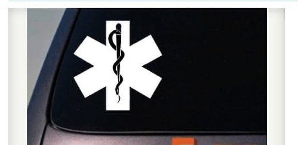 EMT Vinyl Car Window Decal Emergency Medical Snake Star Nurse Sticker 5 ...