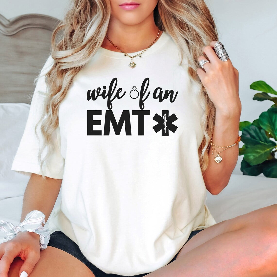 EMT wife shirt, wife of a paramedic, EMS wife shirt, first responder ...
