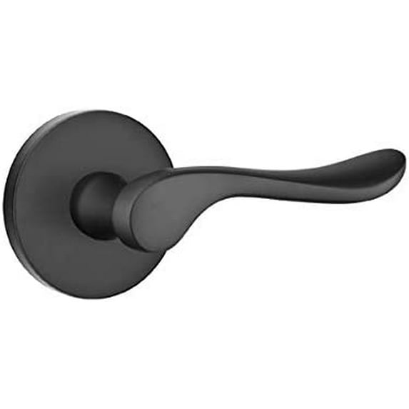 EMTEK Disk Rosette Passage Set with Matching Finish Luzern Lever ...