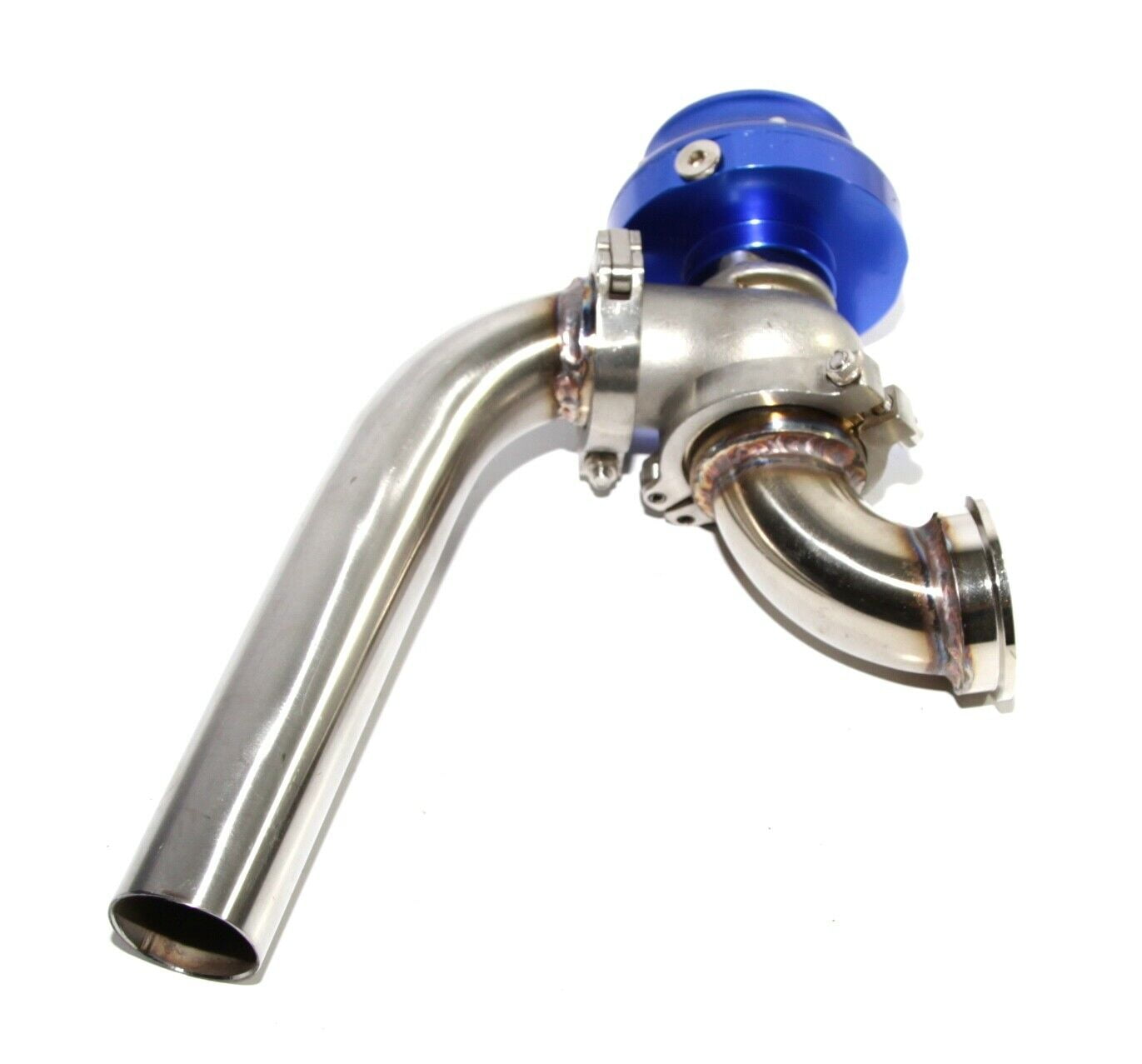 EMUSA 38MM V-band Wastegate+Exhaust Dump Tube Pipe+90 Deg Elbow Inlet ...