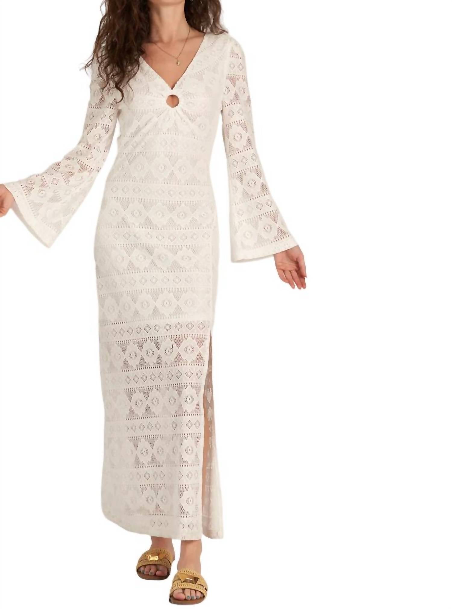 EN CREME Annie Lace Maxi Dress - Walmart.com