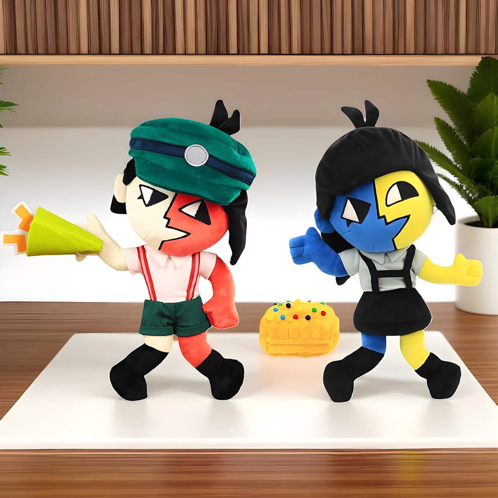 ENA Dream BBQ Talking Plush Video Game Stuffed Toy BBQ-Themed Gamer Characters Joel G ENA Blue ...