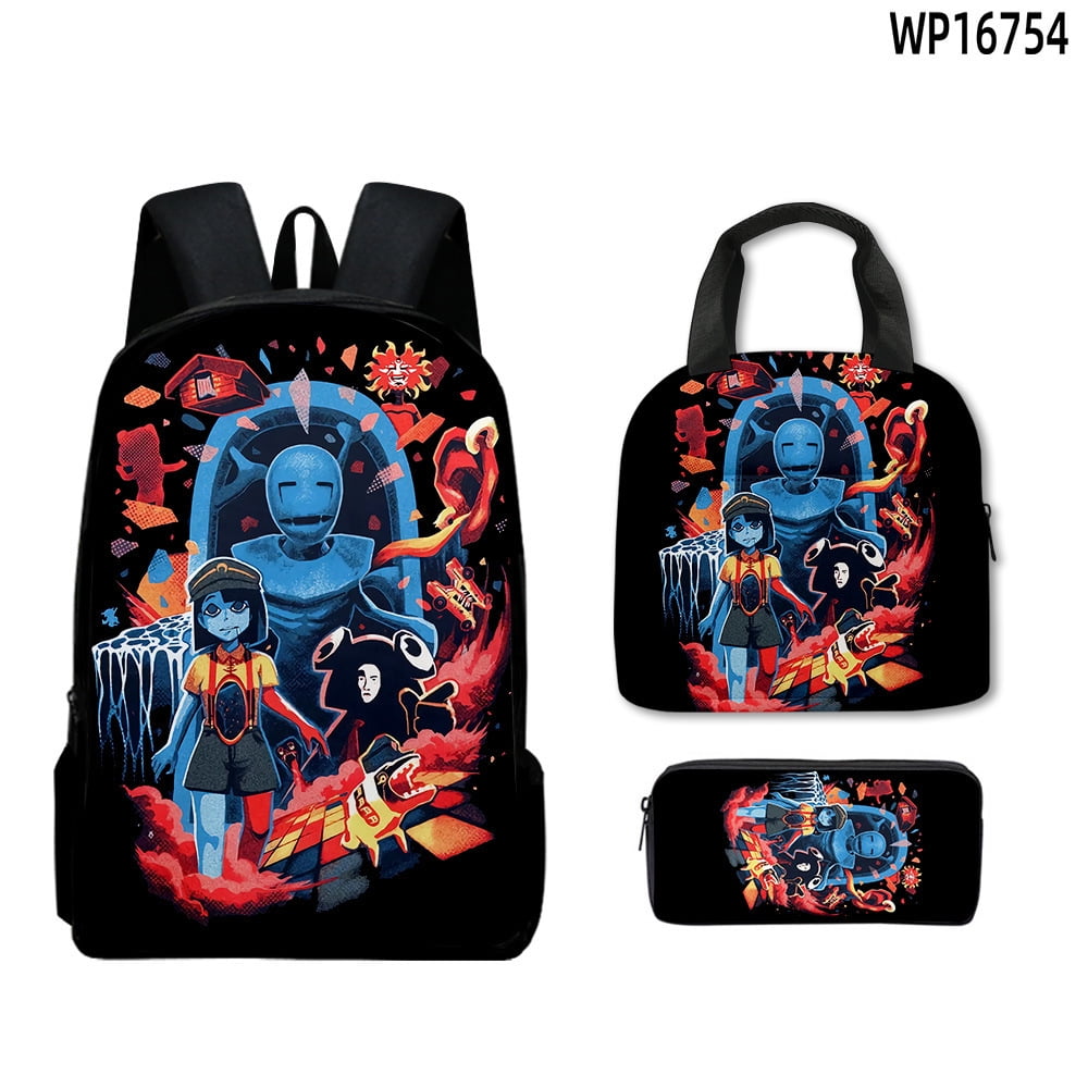 ENA Dream BBQ Travel Backpack Cartoon Daypack Bag Anime 3 Piece ...