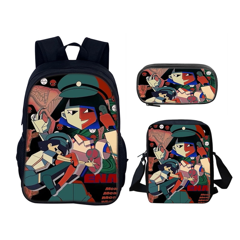 ENA Dream BBQ Travel Backpack Cartoon Daypack Bag Anime Backpack With ...
