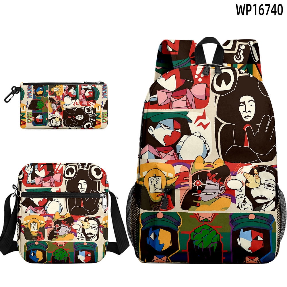 ENA Dream BBQ Travel Backpack Cartoon Daypack Bag Anime Backpack With ...