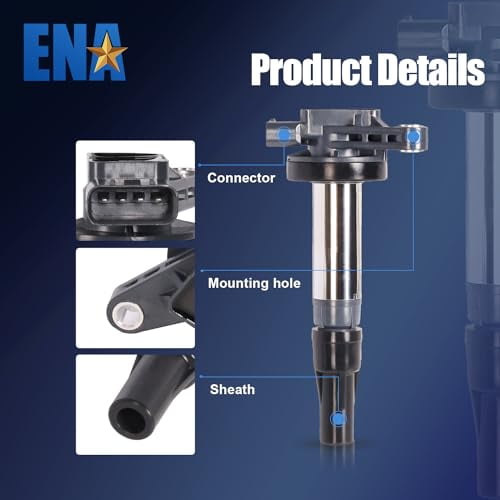 ENA Set of 8 Ignition Coil Pack 4.2 4.4 V8 Compatible with Land Rover Jaguar XK8 XJ8 XJR XKR S ...