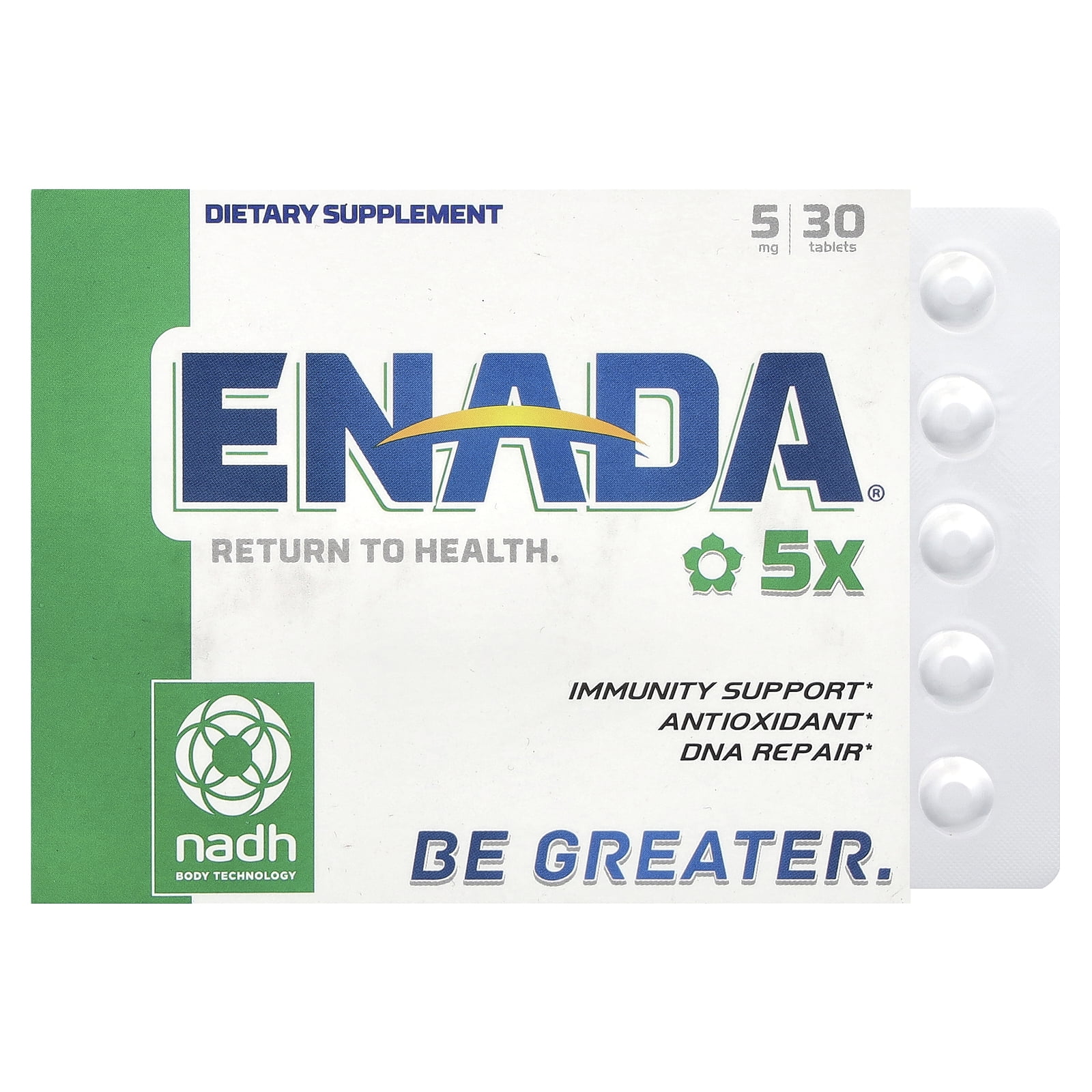 ENADA 5x, 5 mg, 30 Tablets - Walmart.com