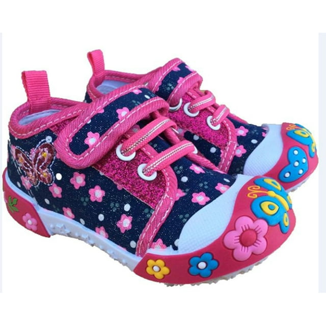 ENARI Toddler Girl Size 7 Sneakers, Lightweight, Breathable, Non-Slip ...