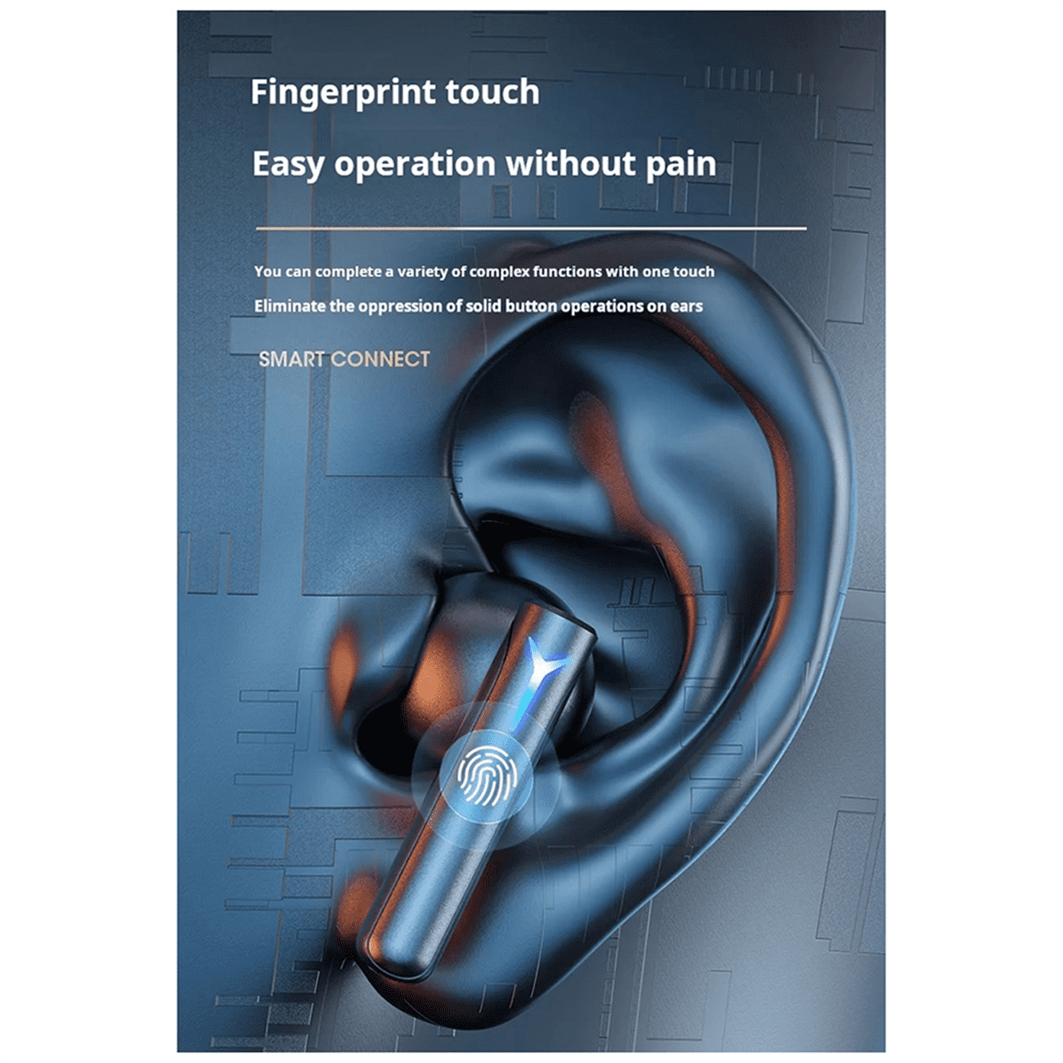 ENC Noise Reduction Ai Display Bluetooth Earphones Stereo Earphones ...