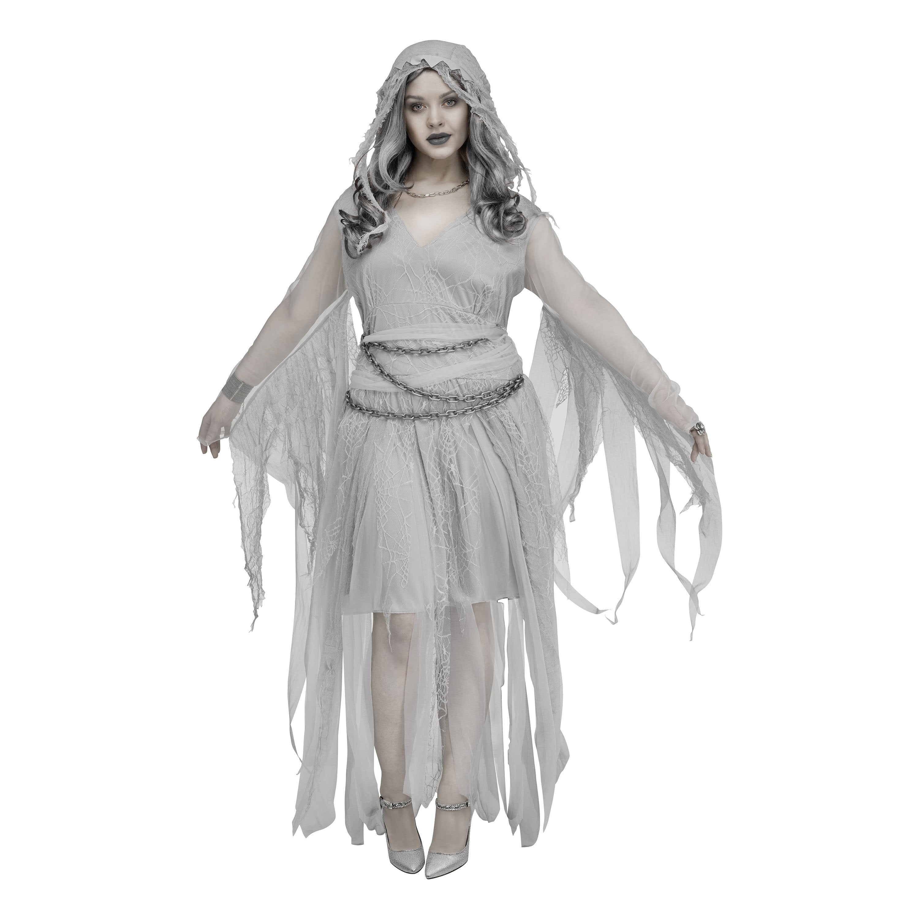 Enchanted Ghost Halloween Costume for Adults, Women's Size 1X (16/18W ...