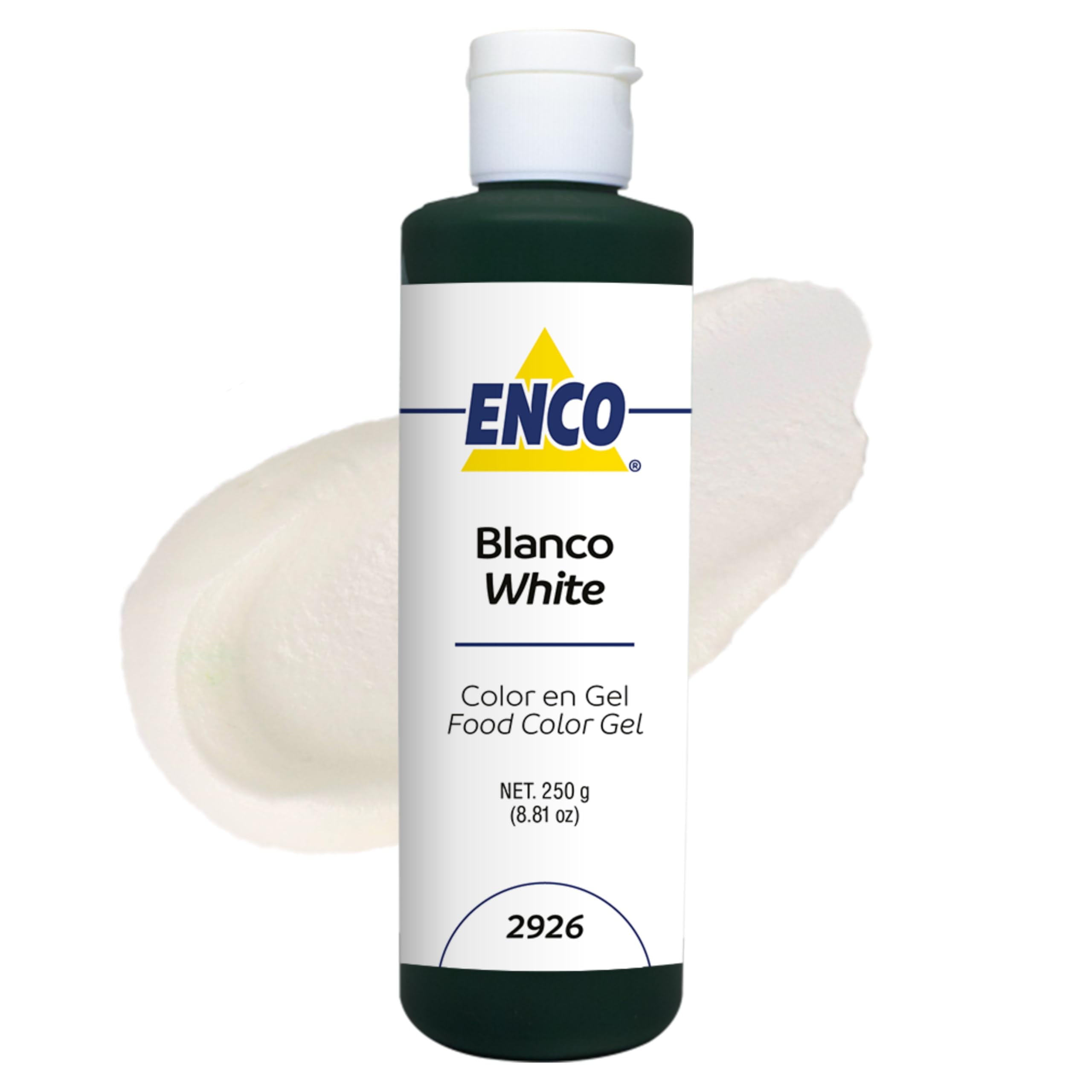 ENCO Food Coloring TWE5 Gel White 8.8 oz (250g) Concentrated, Vegan ...