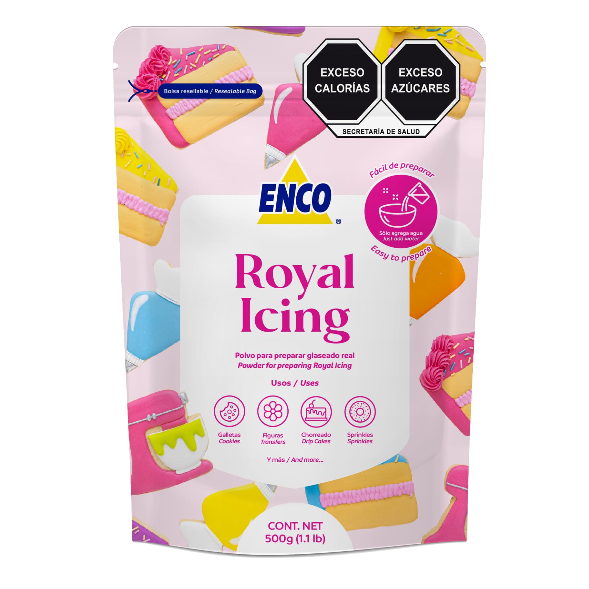 ENCO White Royal Icing IEF31 Mix Vanilla flavor, Icing for Decorating ...