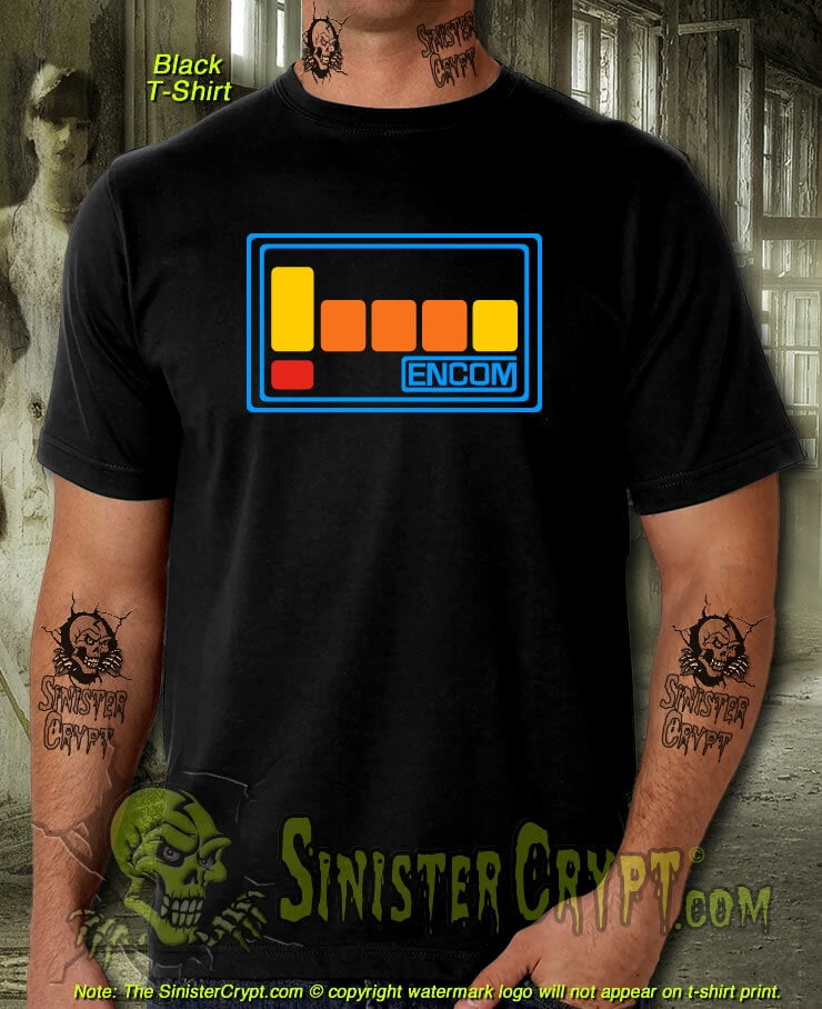 ENCOM Tron t-shirt, Computer Flynn Lives Arcade 1982 Sci-Fi, sizes ...