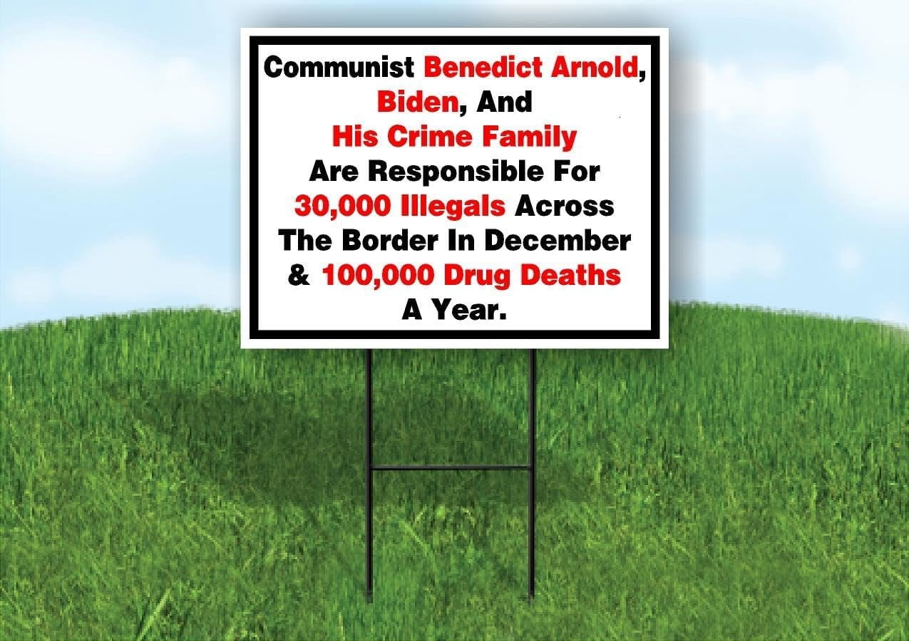 END NIGHTMARE VOTE NOV 5 2024 18 in x24 in Yard Road Sign w/Stand ...