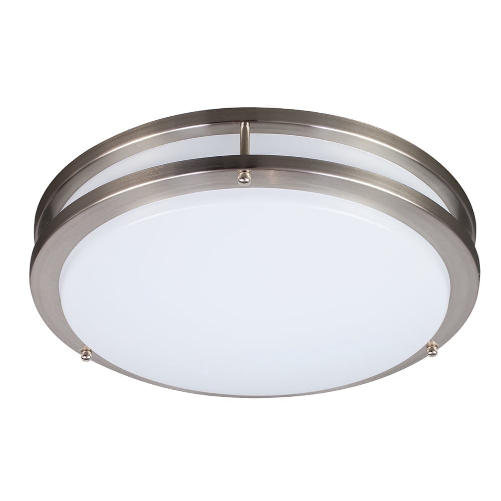 ENERGETIC 16" LED Ceiling Light Dimmable Modern Flush Mount Brushed ...