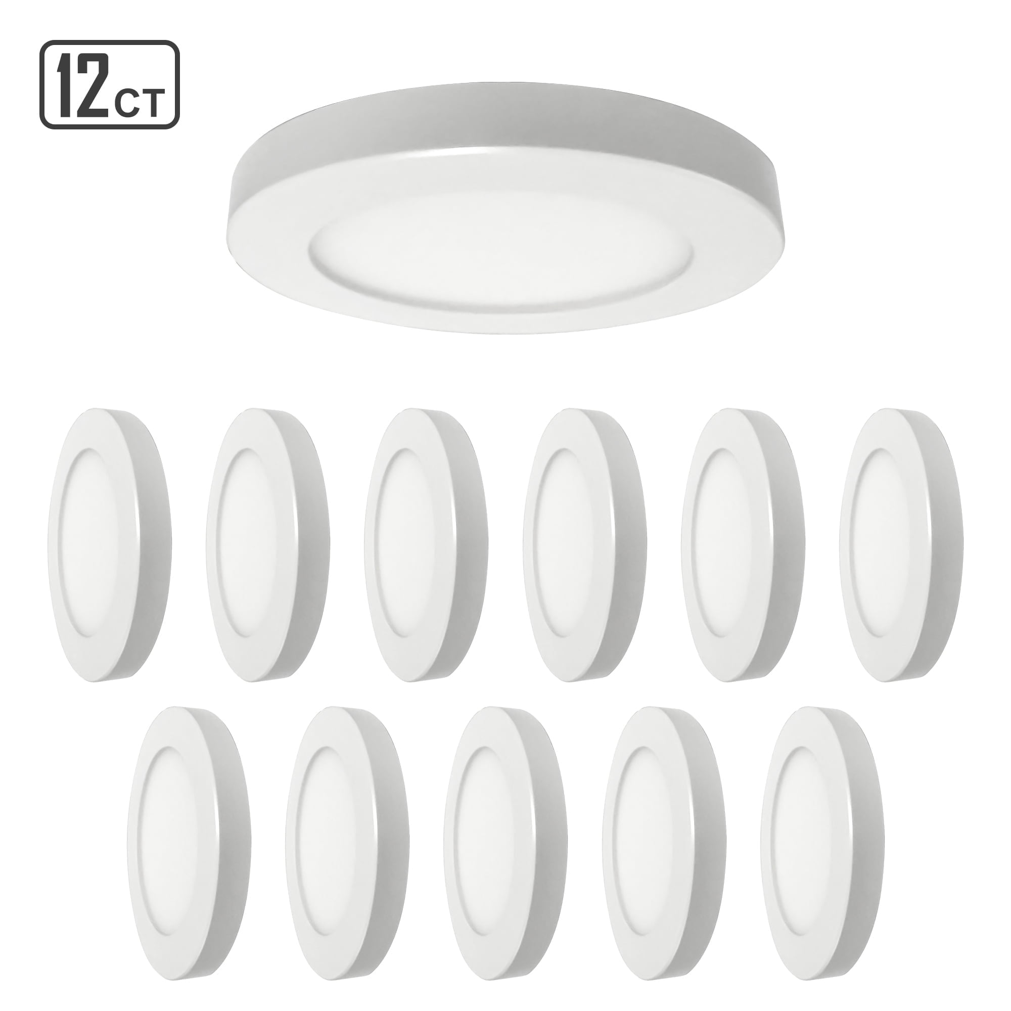 ENERGETIC 5" LED Slim Flushmount Ceiling Light, 700 Lumens Dimmable ...