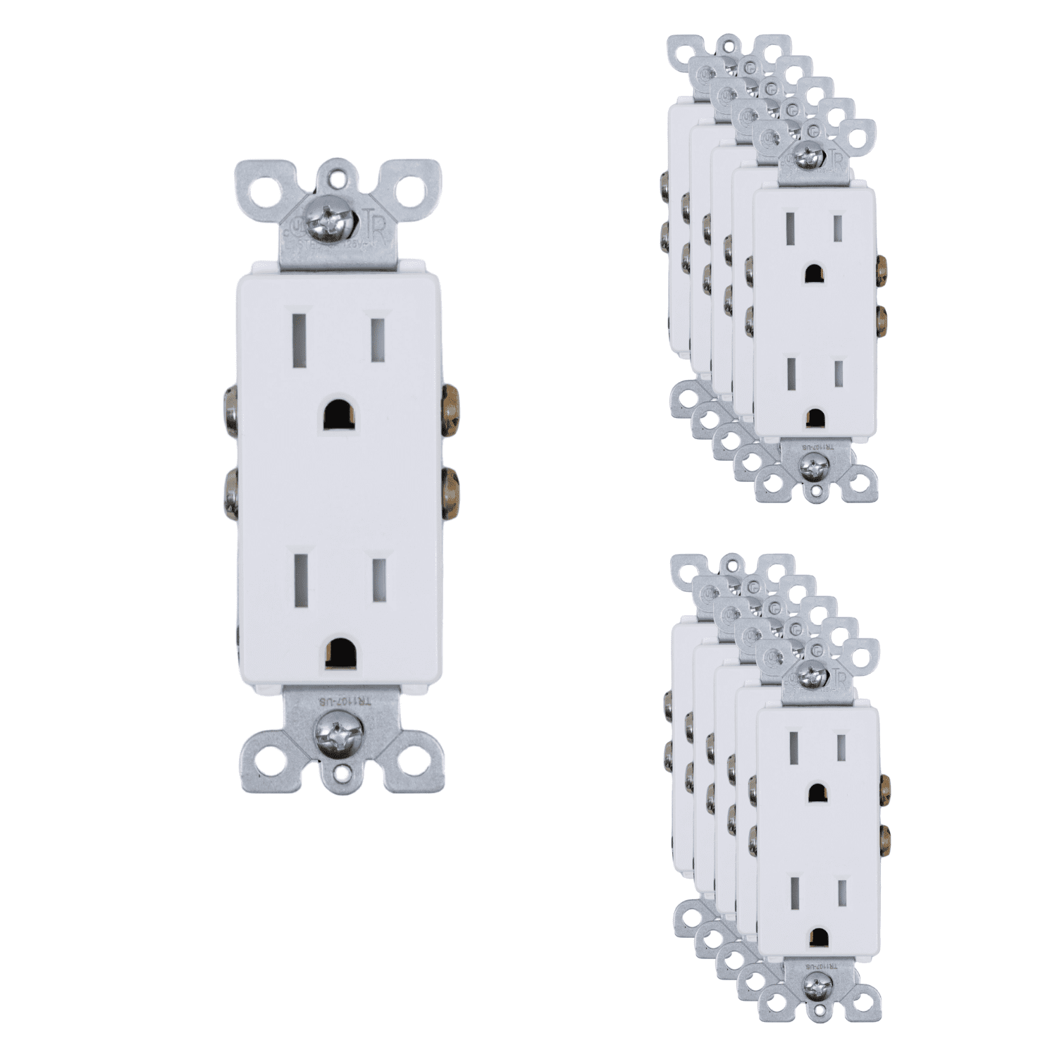 ENERGETIC Decorator Standard PC Duplex Outlet Receptacle, Tamper ...