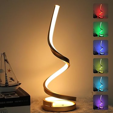 16 in. White & Silver LED Desk Lamp with Color Temperature Changing ...