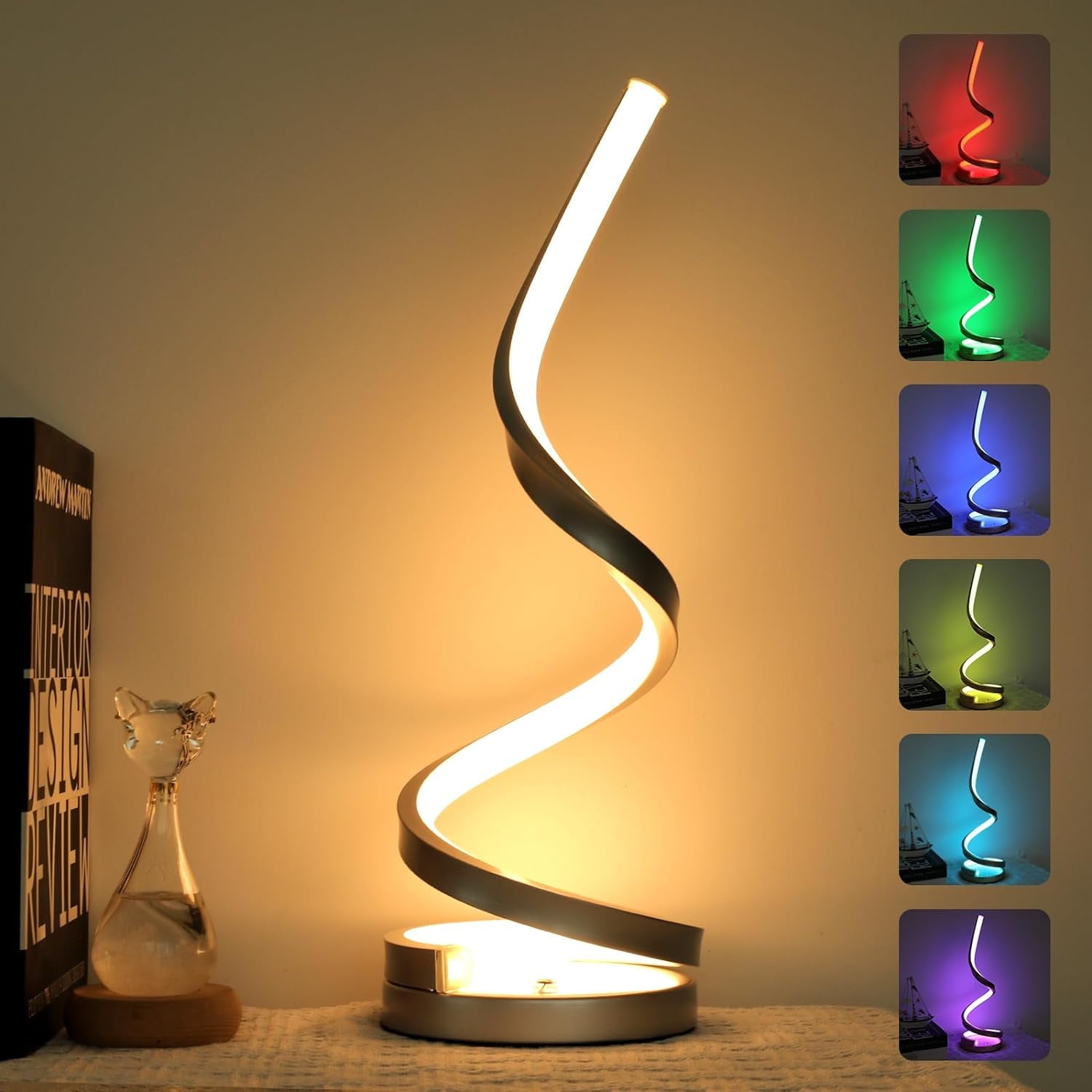 ENERGETIC Infinity Spiral LED Light Desk Lamp, 10.5W 3000K, 200LM ...