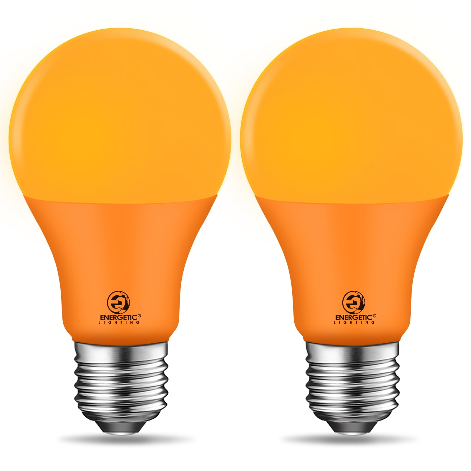 ENERGETIC LED A19 Orange Light Bulb, 3W (40Watt Equivalent), E26 Base ...