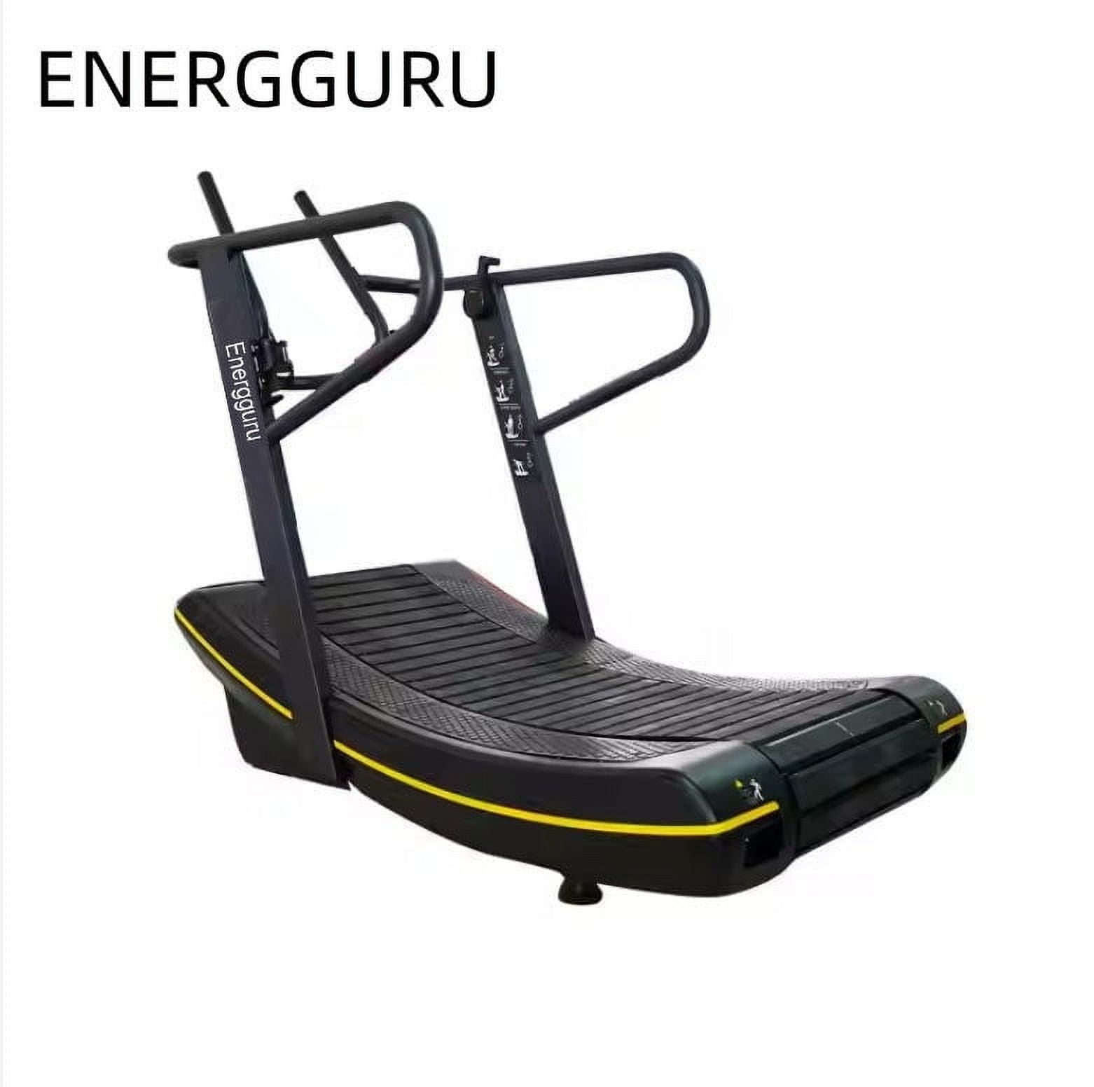 ENERGGURU 2024Air Runner Non-motorized Unpowered Curved Treadmill commercial manual treadmill ...