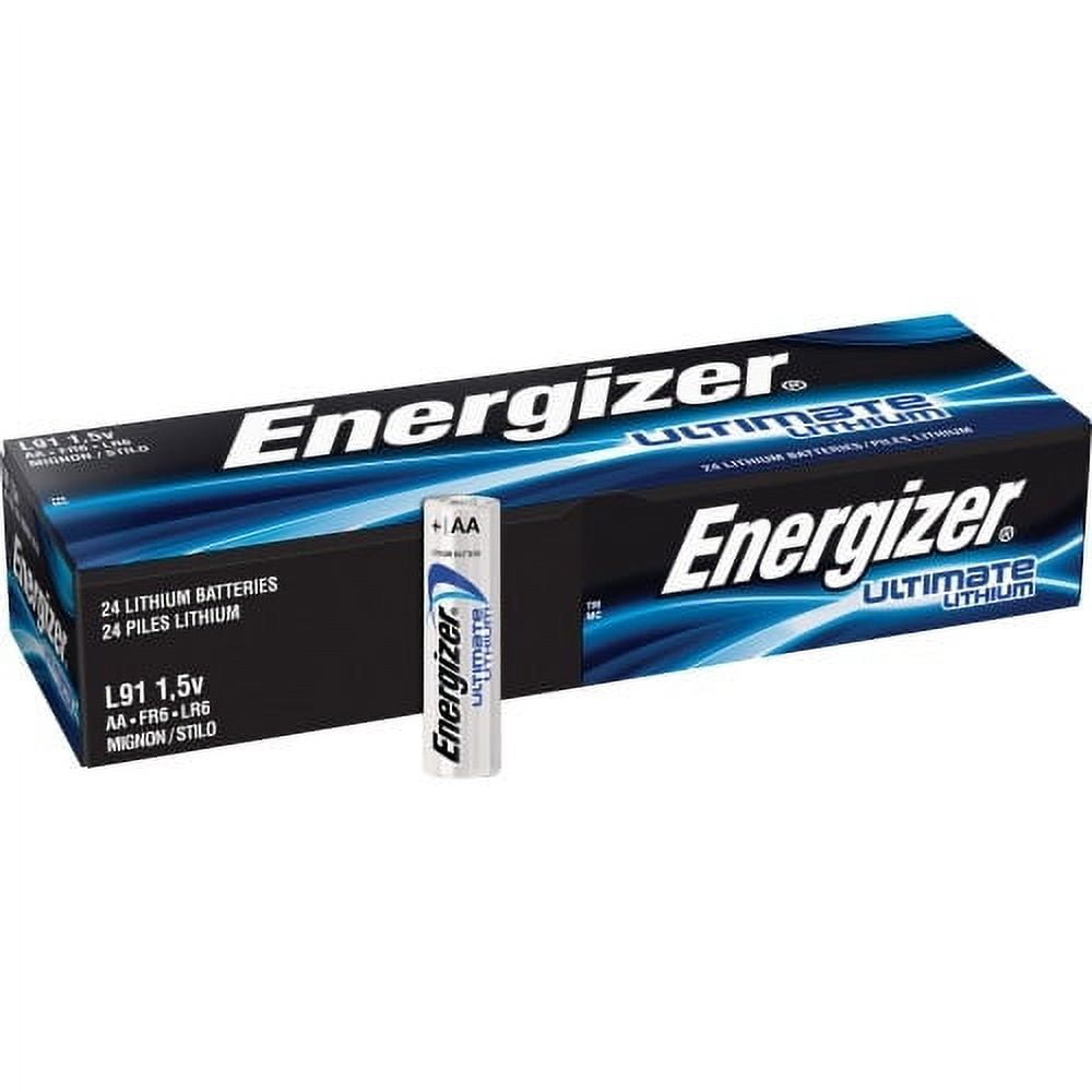 ENERGIZER Standard Battery,AA,Lithium,PK24 L91 - Walmart Business Supplies