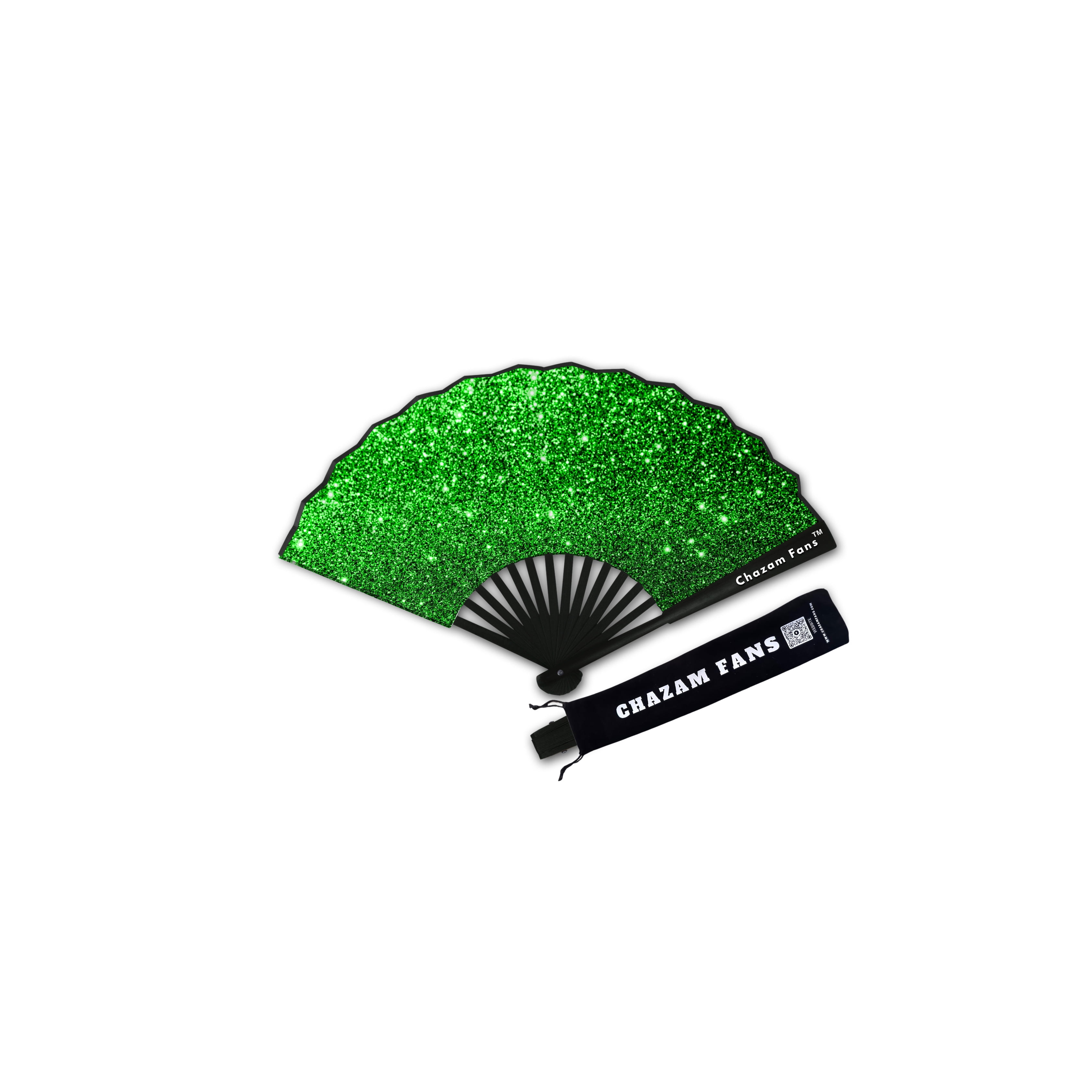 “ENERGY” Green Mini Sparkled Luxury Fan by Chazam Fans™ - Walmart.com