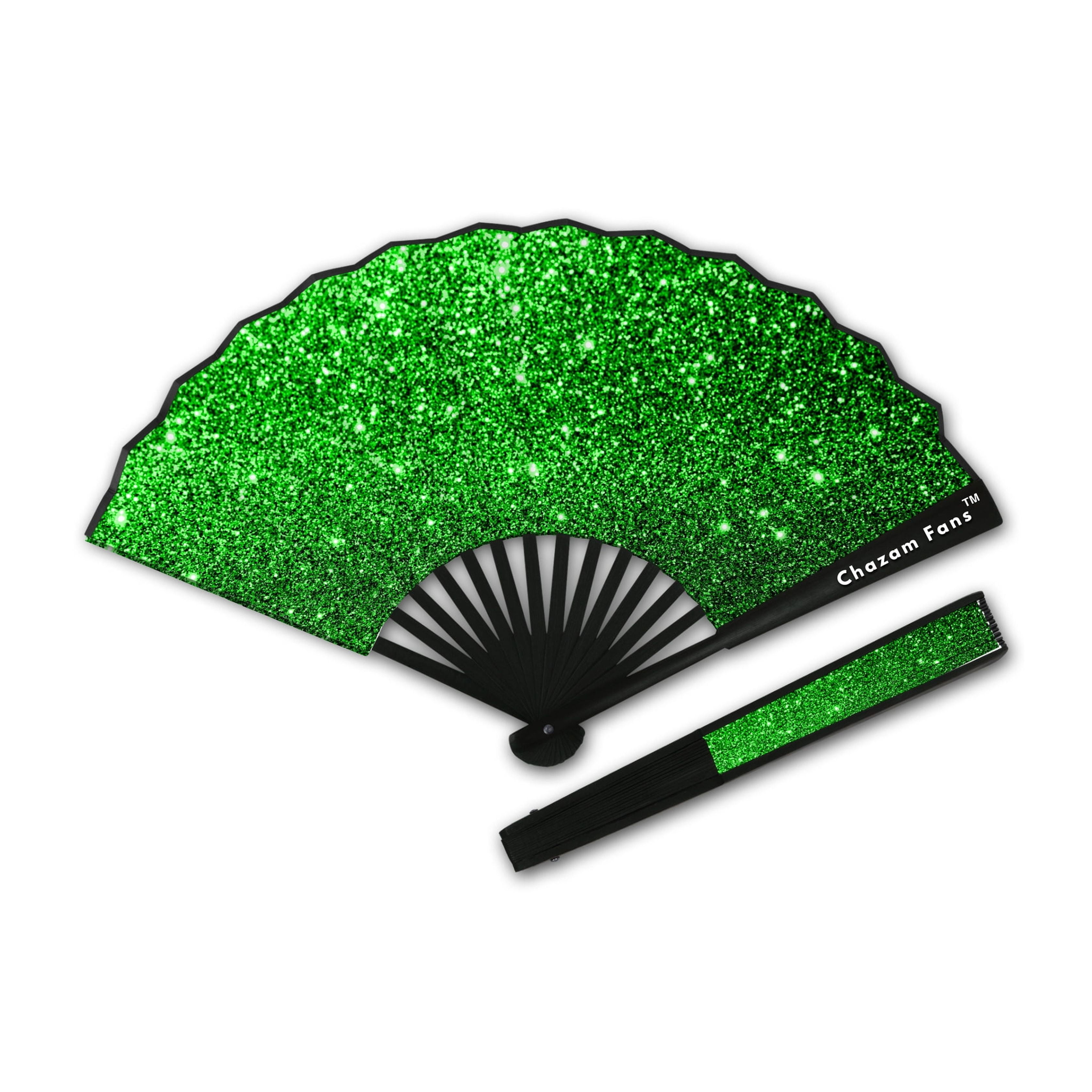 “ENERGY” Green Mini Sparkled Luxury Fan by Chazam Fans™ - Walmart.com