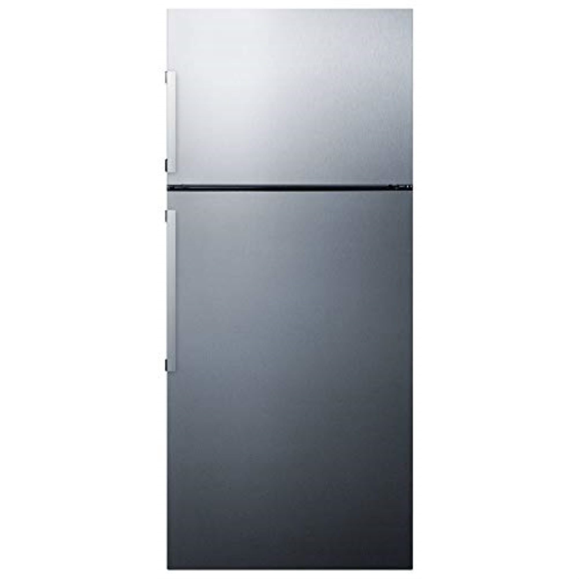 ENERGY STAR certified counter depth refrigerator-freezer with stainless ...