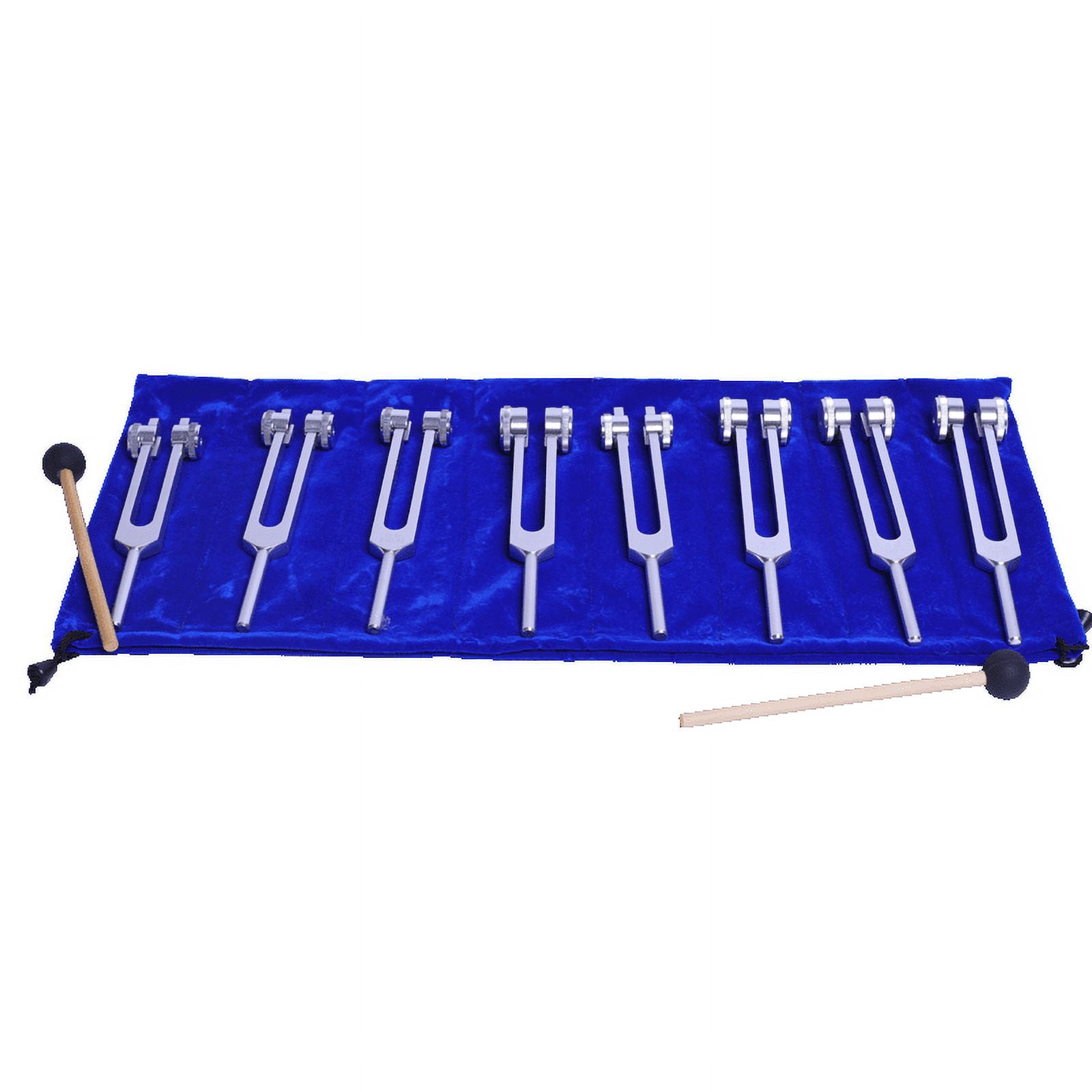ENERGYSOUND 7 Chakras +1 Soul Purpose Weighted Tuning Forks Striker and ...