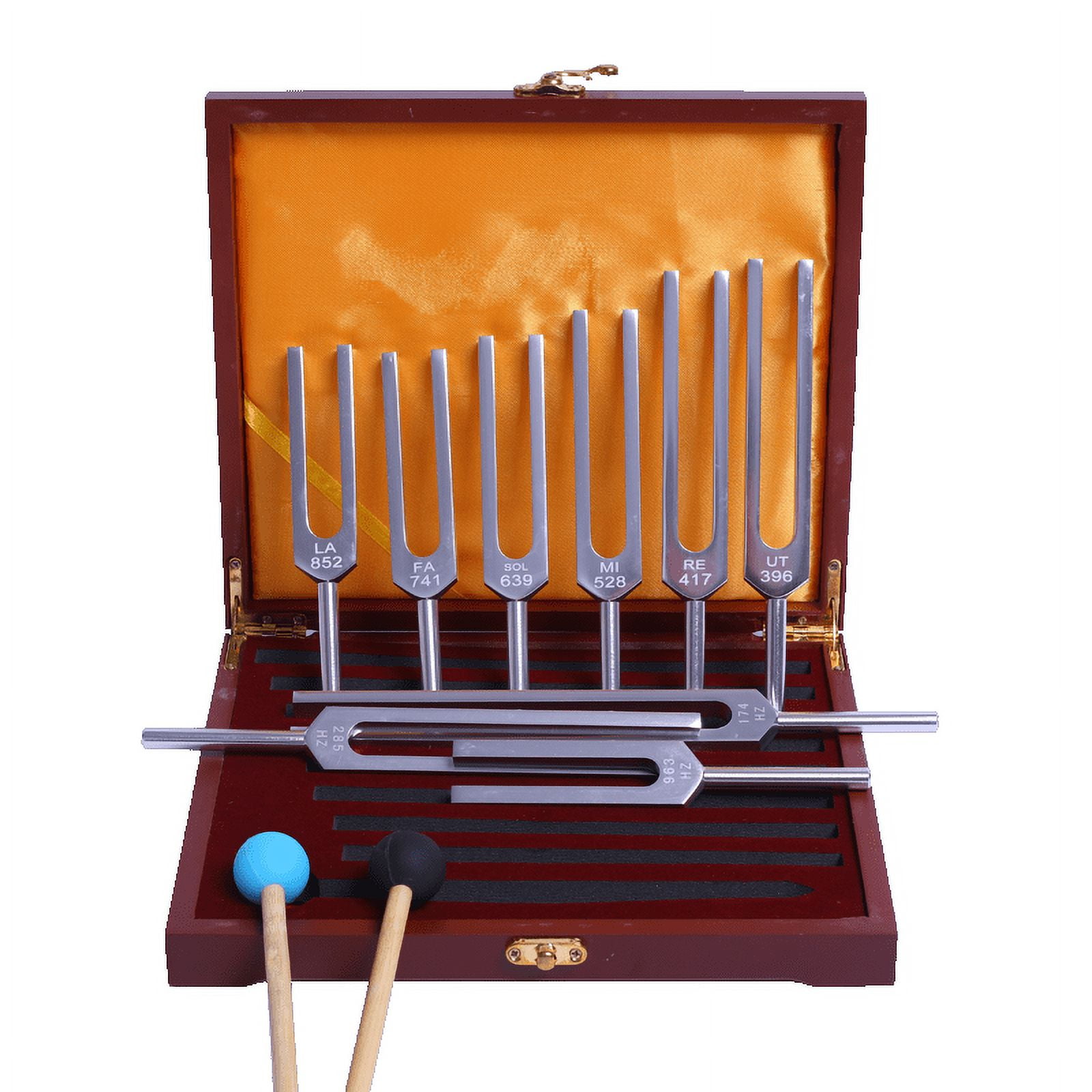 ENERGYSOUND Set of 6 Solfeggio Tuning Forks-396Hz, 417Hz, 528Hz, 639Hz ...