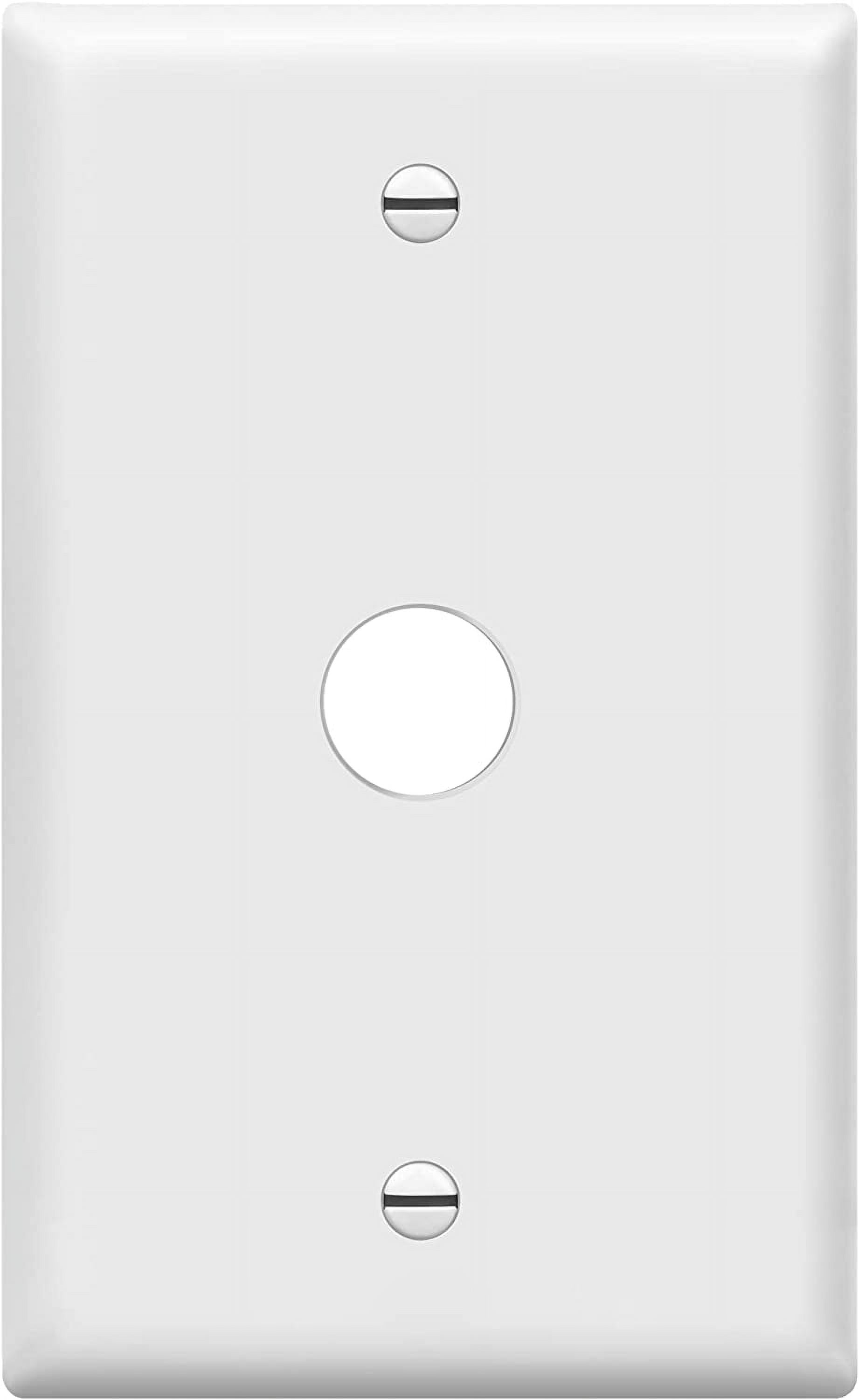 ENERLITES 1 Gang 0.406 Inch Hole Telephone/Cable Wall Cover, Fade ...
