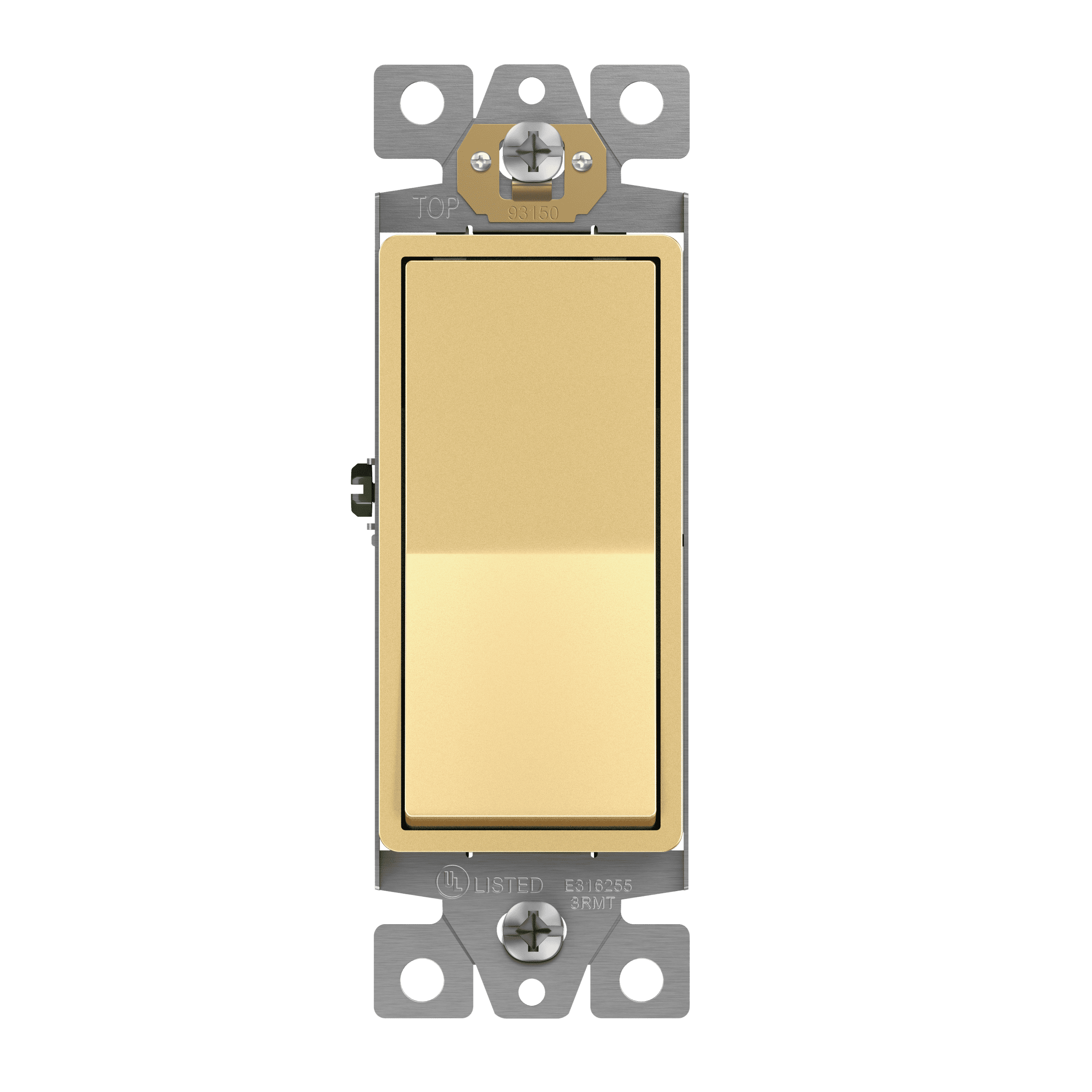 Enerlites, 3-Way Decorator Paddle Light Switch, 93150-GD, Gold ...