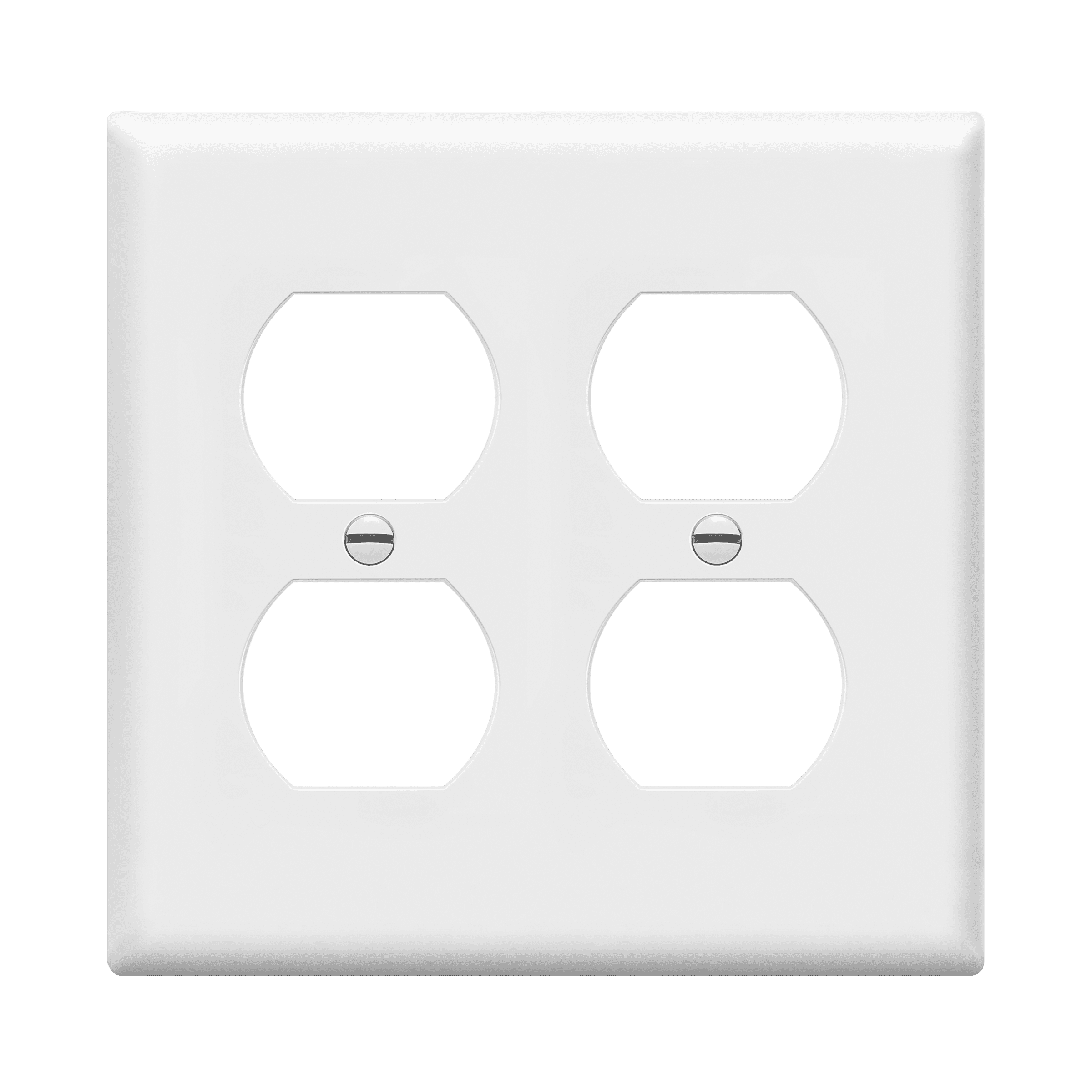 ENERLITES 2-Gang Duplex Receptacle Outlet Wall Plate with Electrical ...