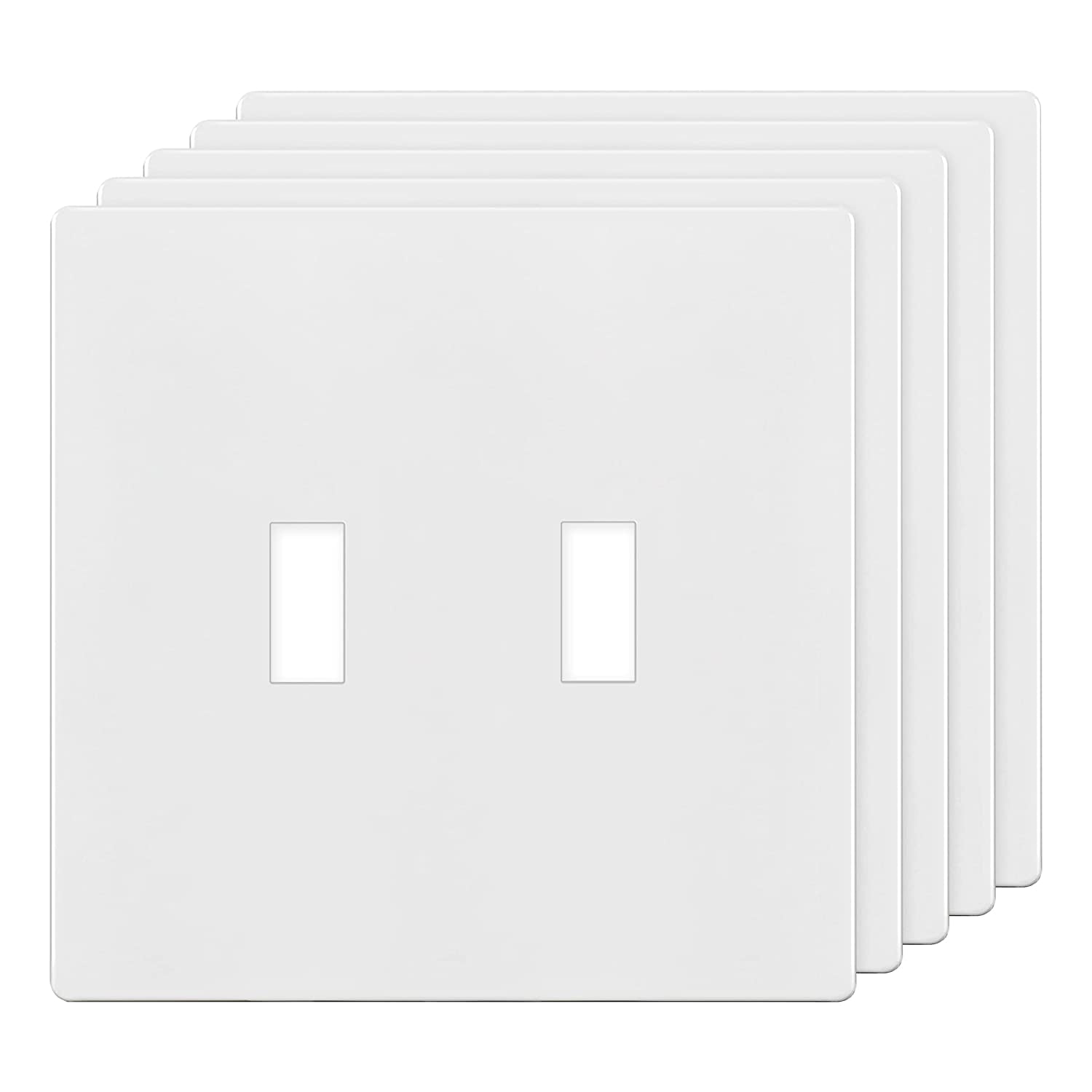 ENERLITES Antimicrobial Toggle Switch Cover, Antibacterial Screwless ...