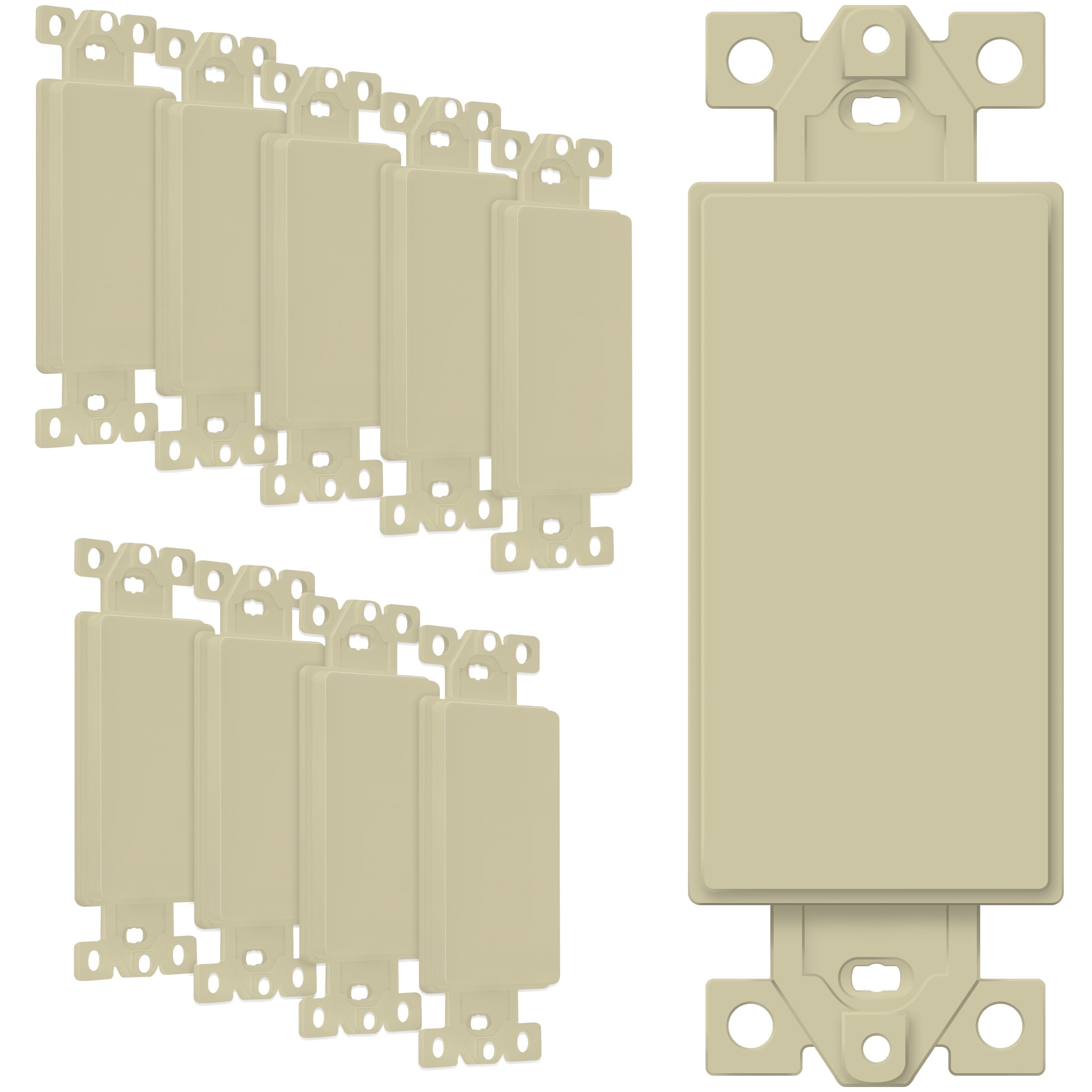 ENERLITES Blank Adapter Insert for Decorator Wall Plates, Unbreakable ...