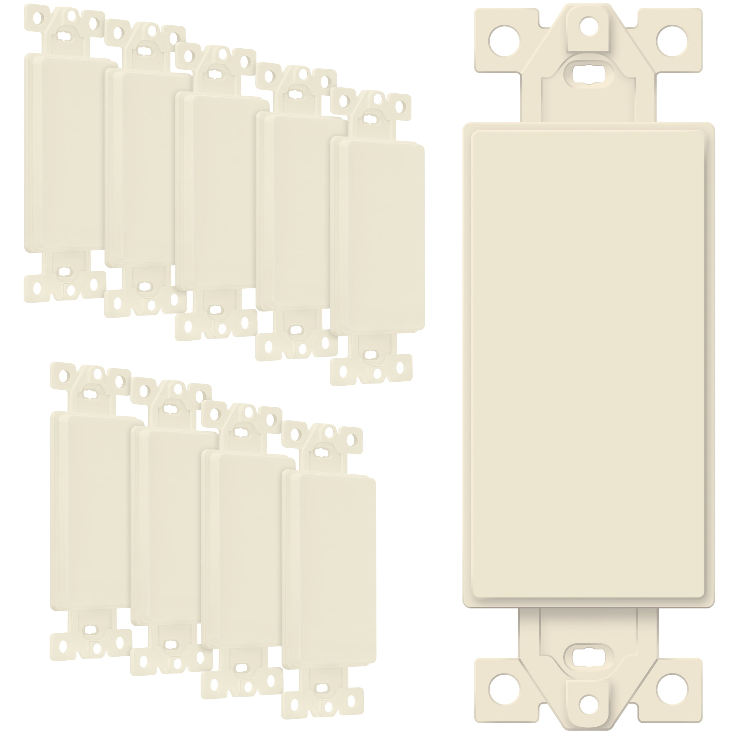ENERLITES Blank Adapter Insert for Decorator Wall Plates, Unbreakable ...