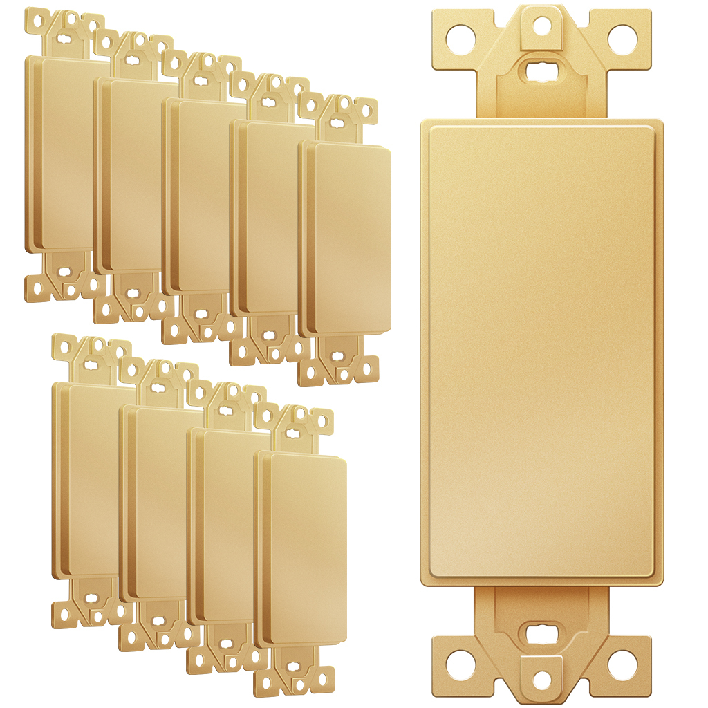 ENERLITES Blank Decorator Wall Plate Insert, 1 Gang Blank Rocker Outlet ...