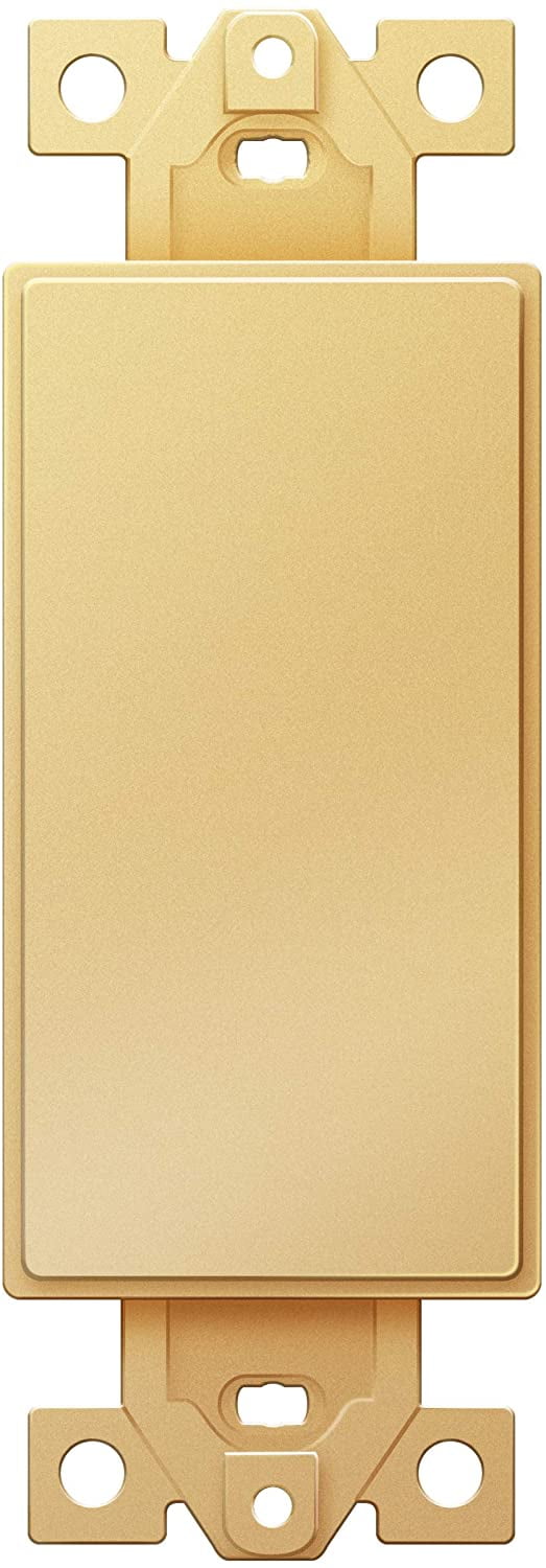 ENERLITES Blank Decorator Wall Plate Insert, 1 Gang Blank Rocker Outlet ...