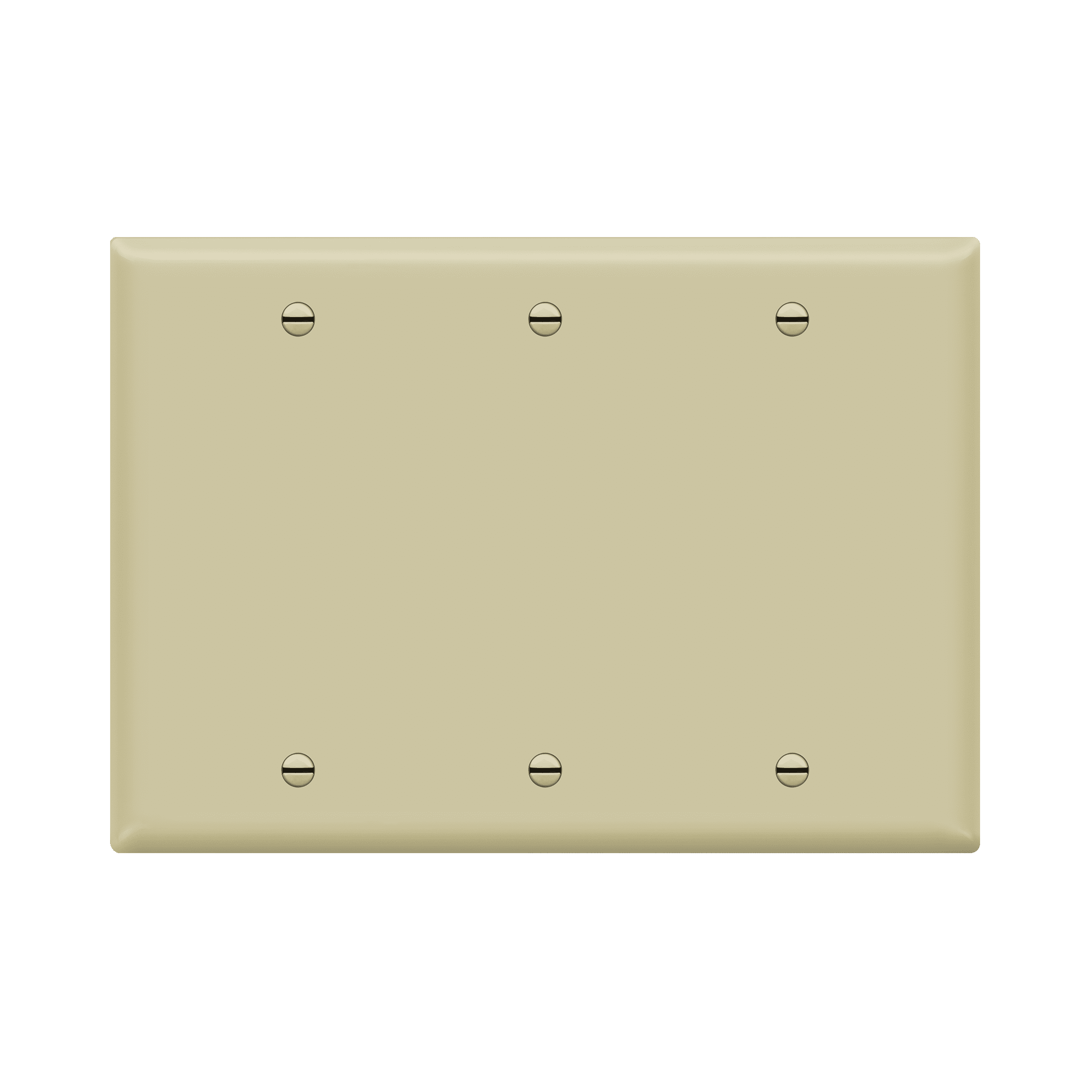 ENERLITES Blank Device Wall Plate, Gloss Finish, Size 3-Gang ...