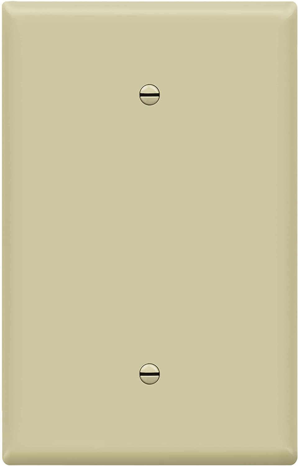 ENERLITES Electrical Jumbo Blank Outlet Cover, 1-Gang, Polycarbonate ...
