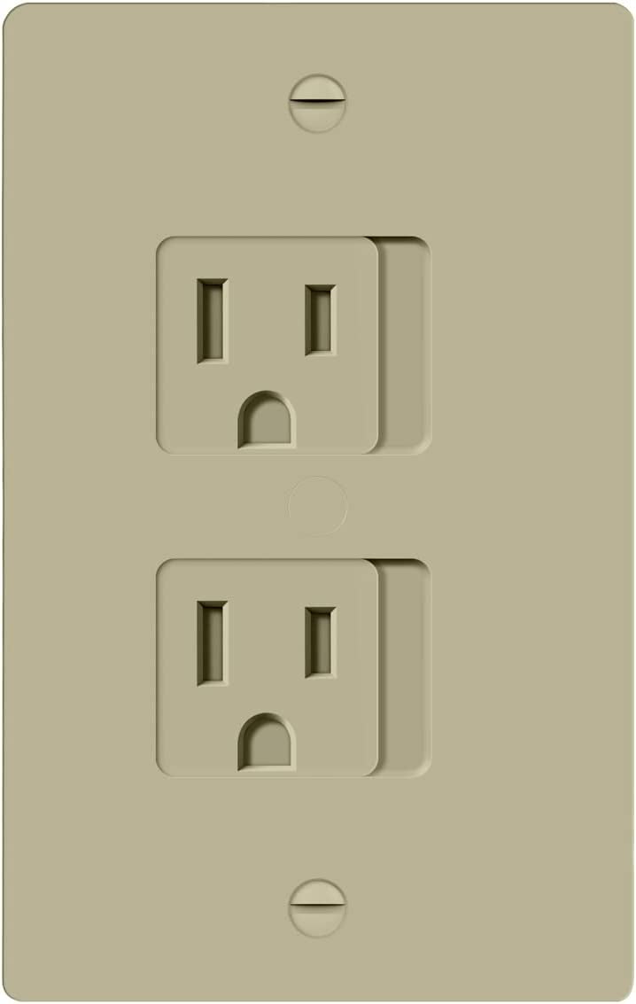 ENERLITES Child Proof Outlet Cover, Self-Closing, Fits Both Duplex and ...