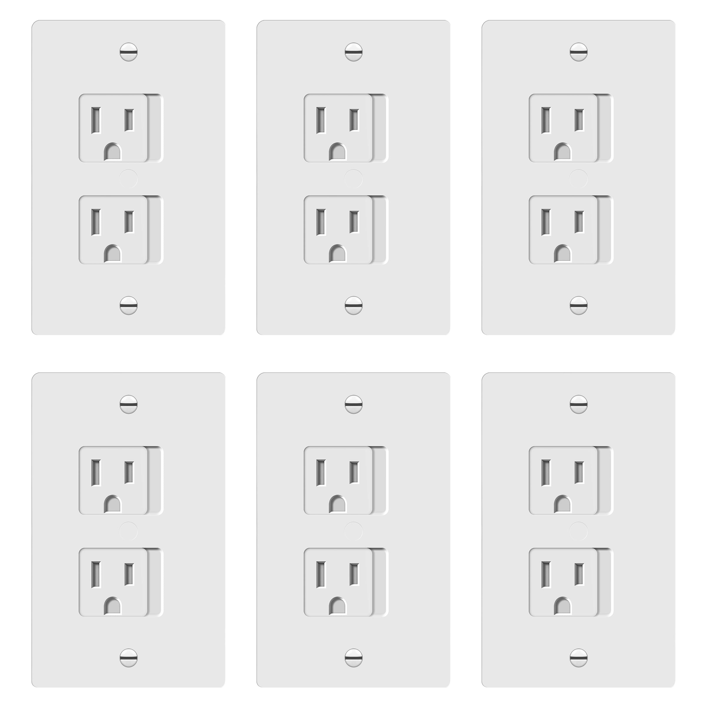 ENERLITES Child Proof Outlet Cover, Self-Closing, Fits Both Duplex and ...