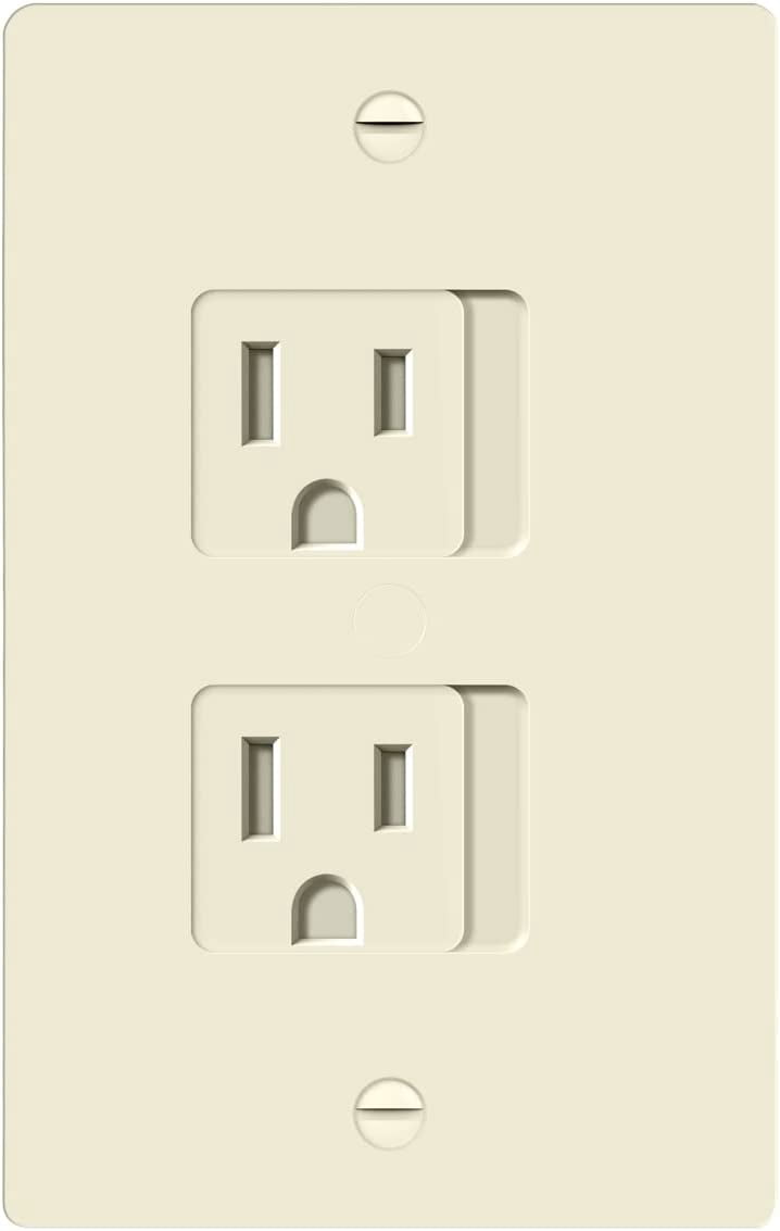 ENERLITES Child Proof Outlet Cover, Self-Closing, Fits Both Duplex and ...