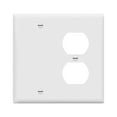 ENERLITES 2-Gang Outlet Wall Plate Cover, Polycarbonate, UL Listed ...