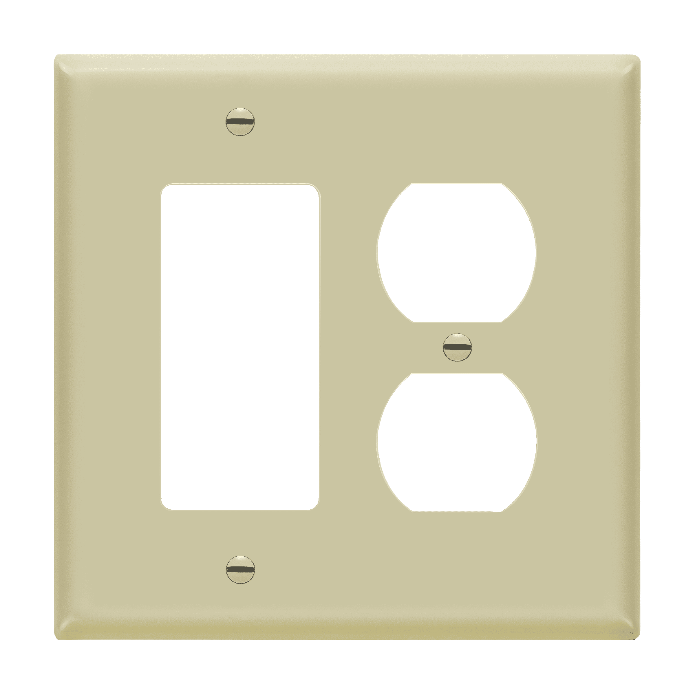 ENERLITES Combination Duplex Receptacle Outlet / Decorator Rocker Light ...